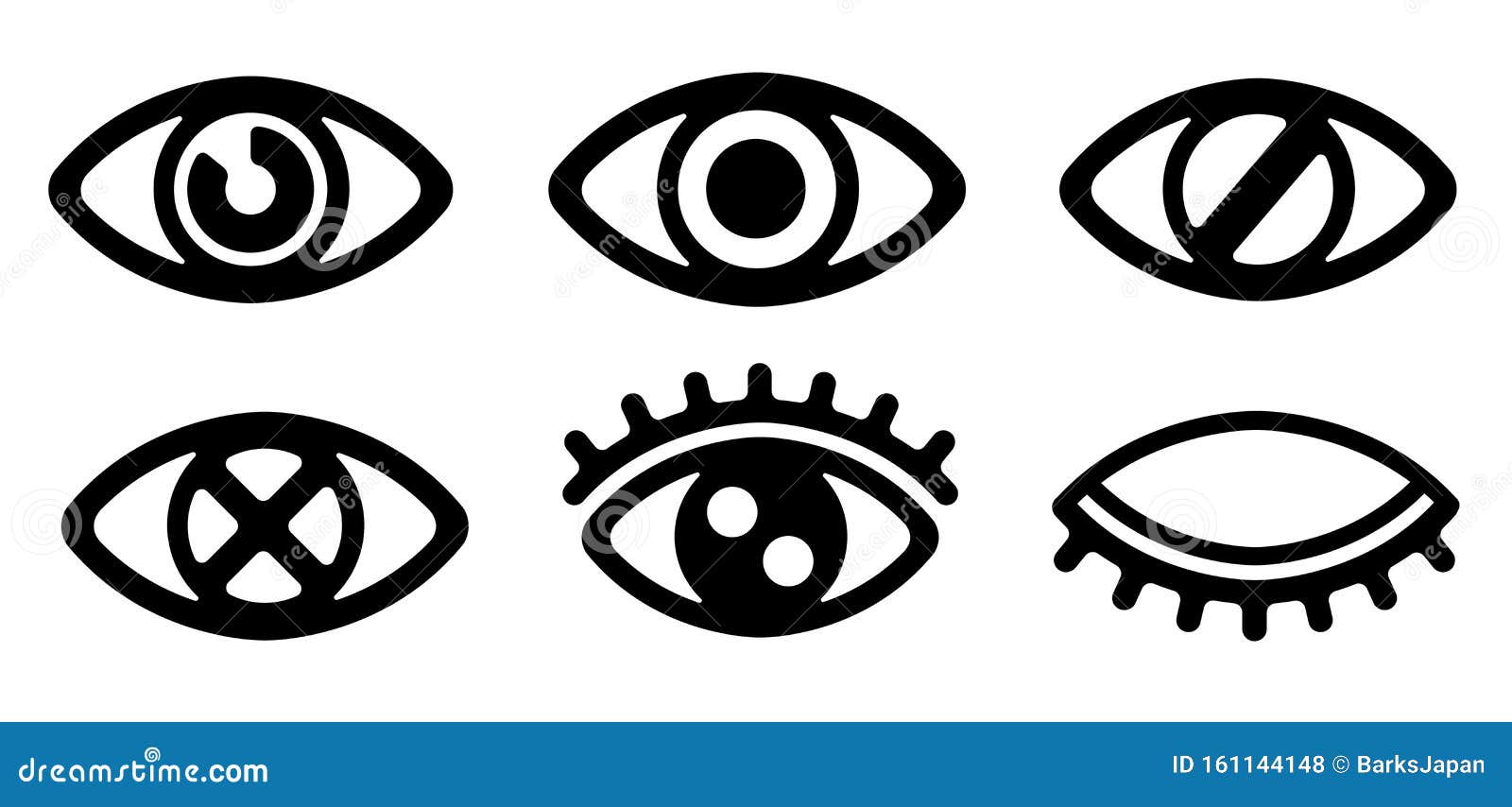 Eye / View / Vision / Visible /display Icon Set Stock Vector ...