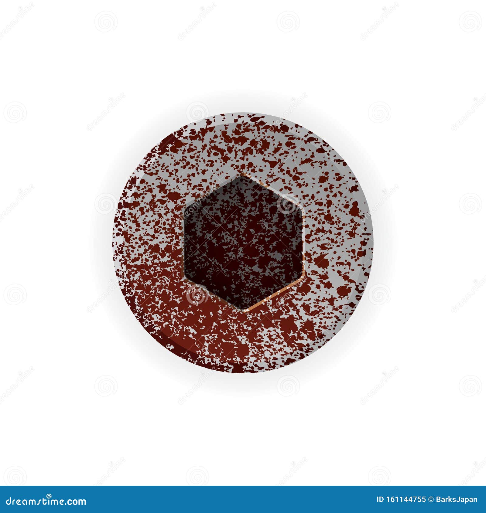 Head illustration / Rust stock vector. Illustration of chrome - 161144755