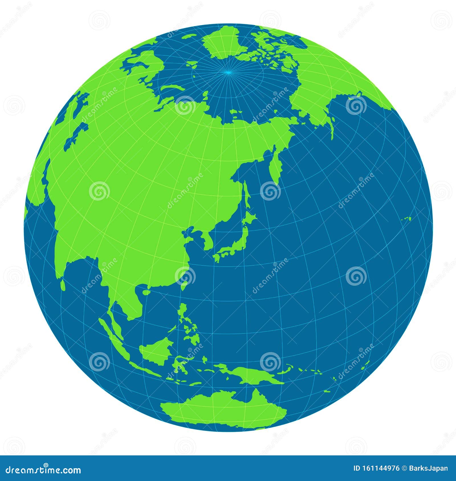 World Map Illustration / Globe , Sphere Stock Vector - Illustration of ...
