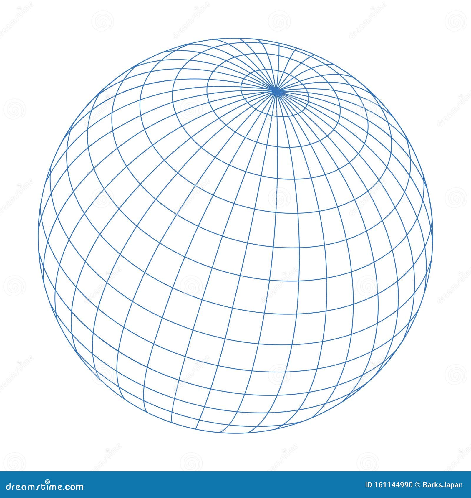 Wired Sphere Frame Illustration Stock Vector - Illustration of sphere ...