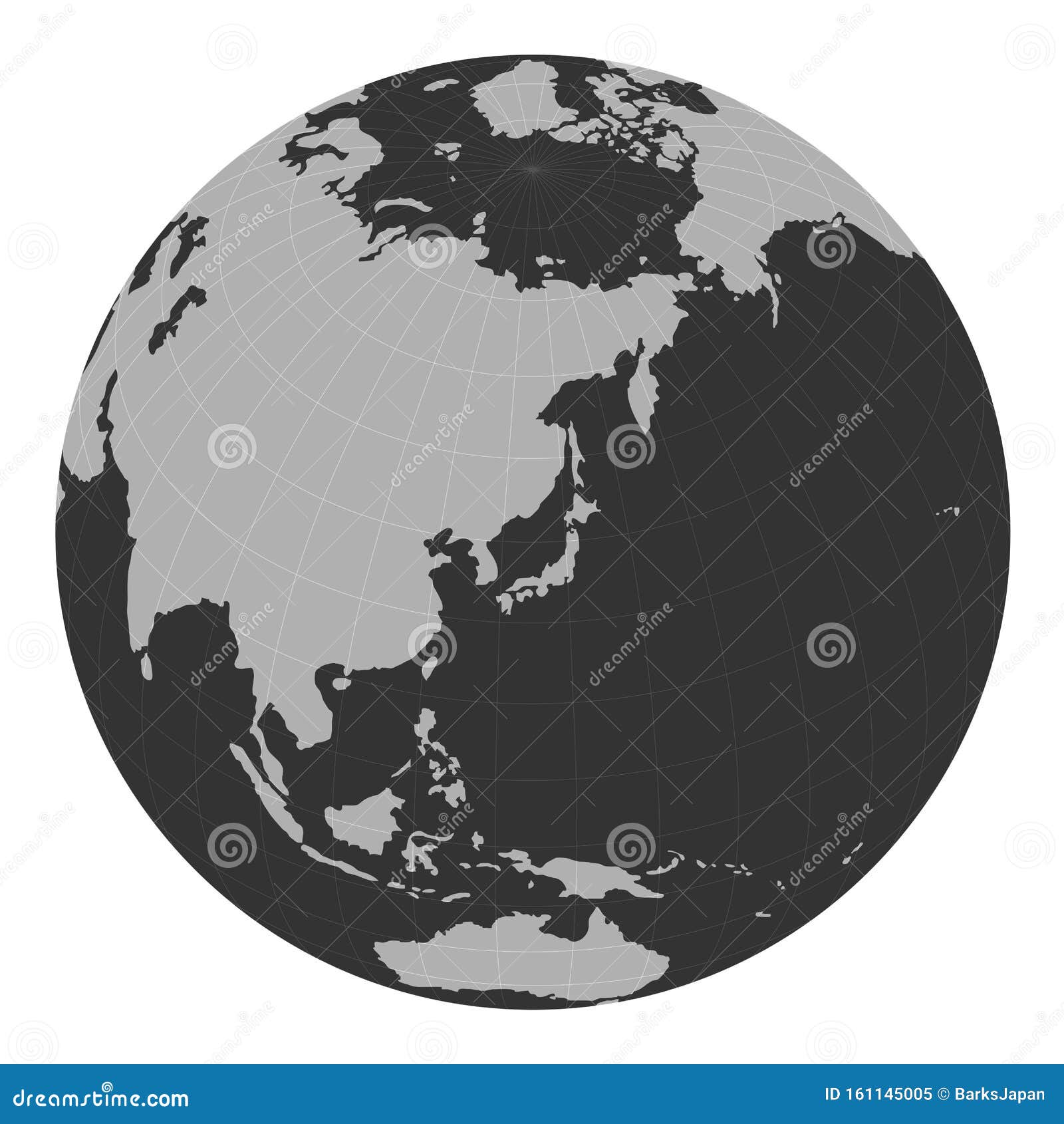 World Map Illustration / Globe , Sphere Stock Vector - Illustration of ...
