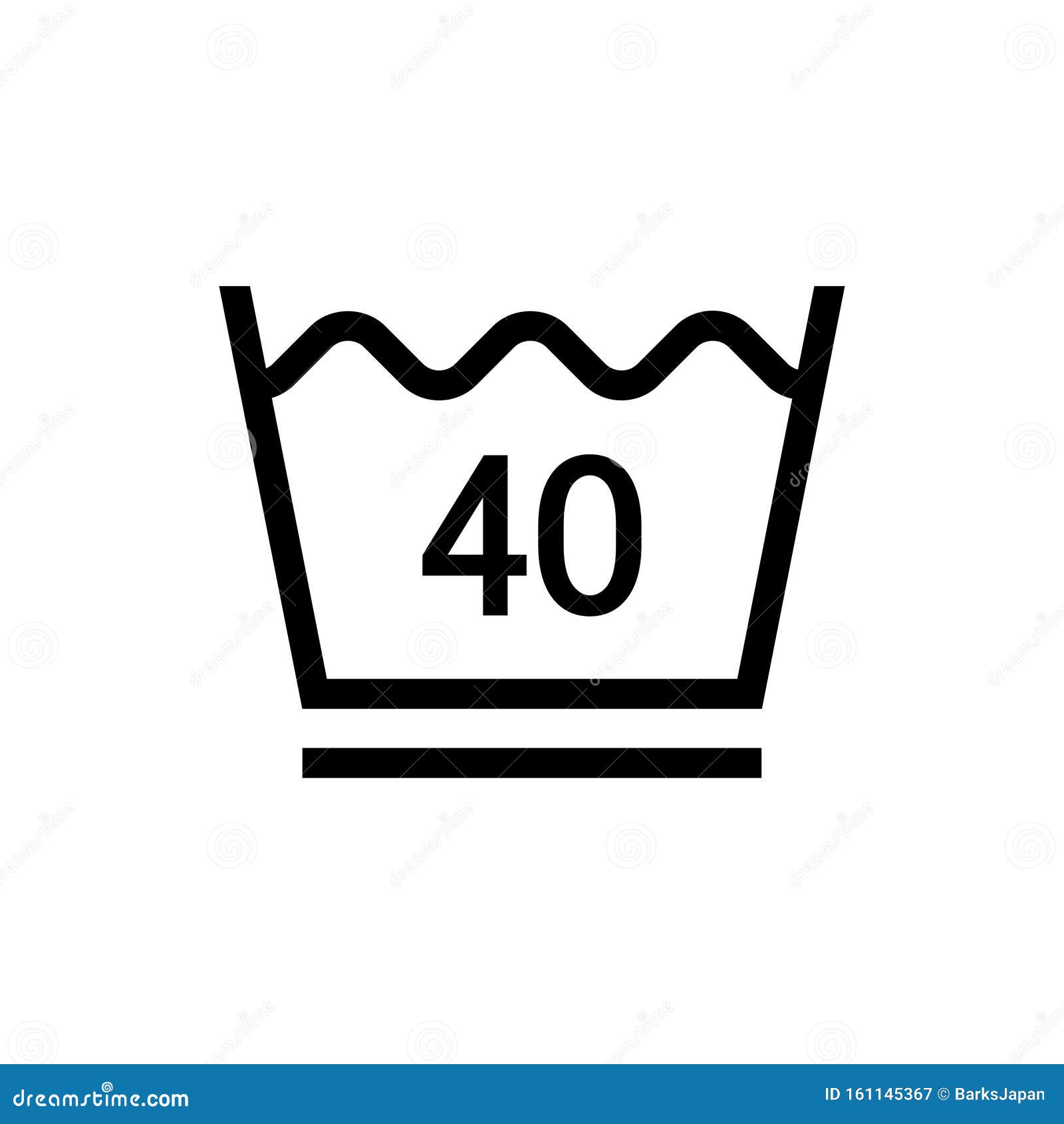 Laundry Symbol Icon / Machine Wash Warm/permanent Press Stock Vector ...