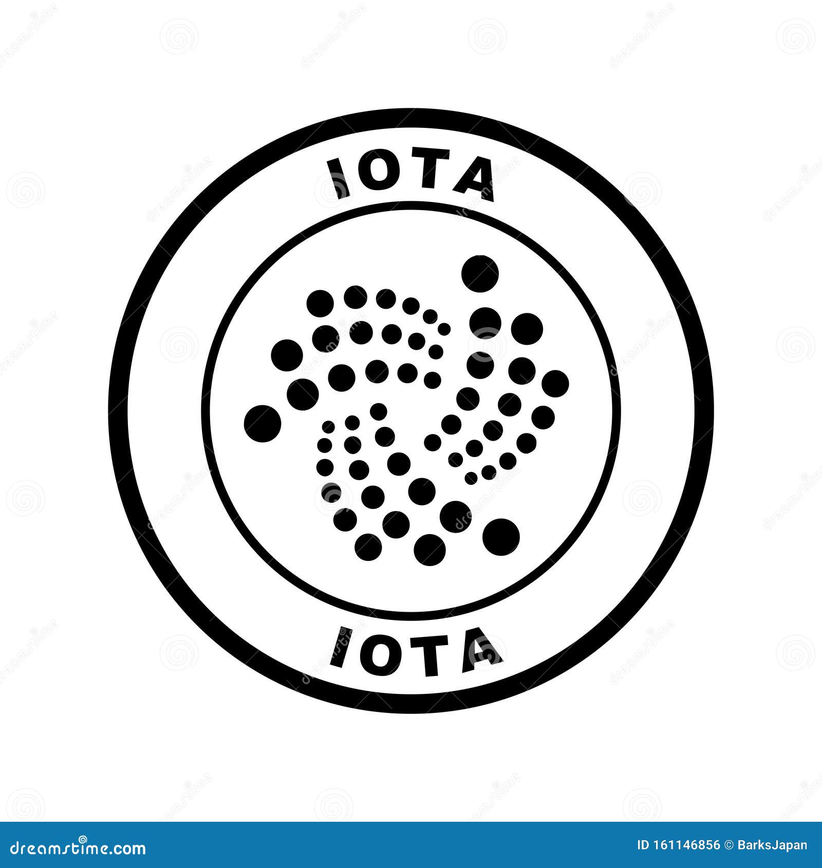 Crypto Currency Coin Icon / Iota Editorial Photo - Illustration of ...