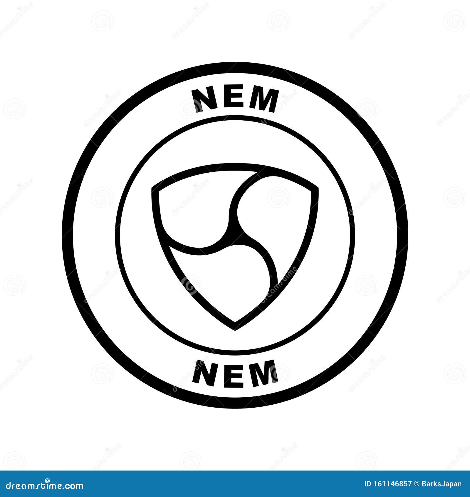 Crypto Currency Coin Icon / Nem Editorial Photography - Illustration of ...