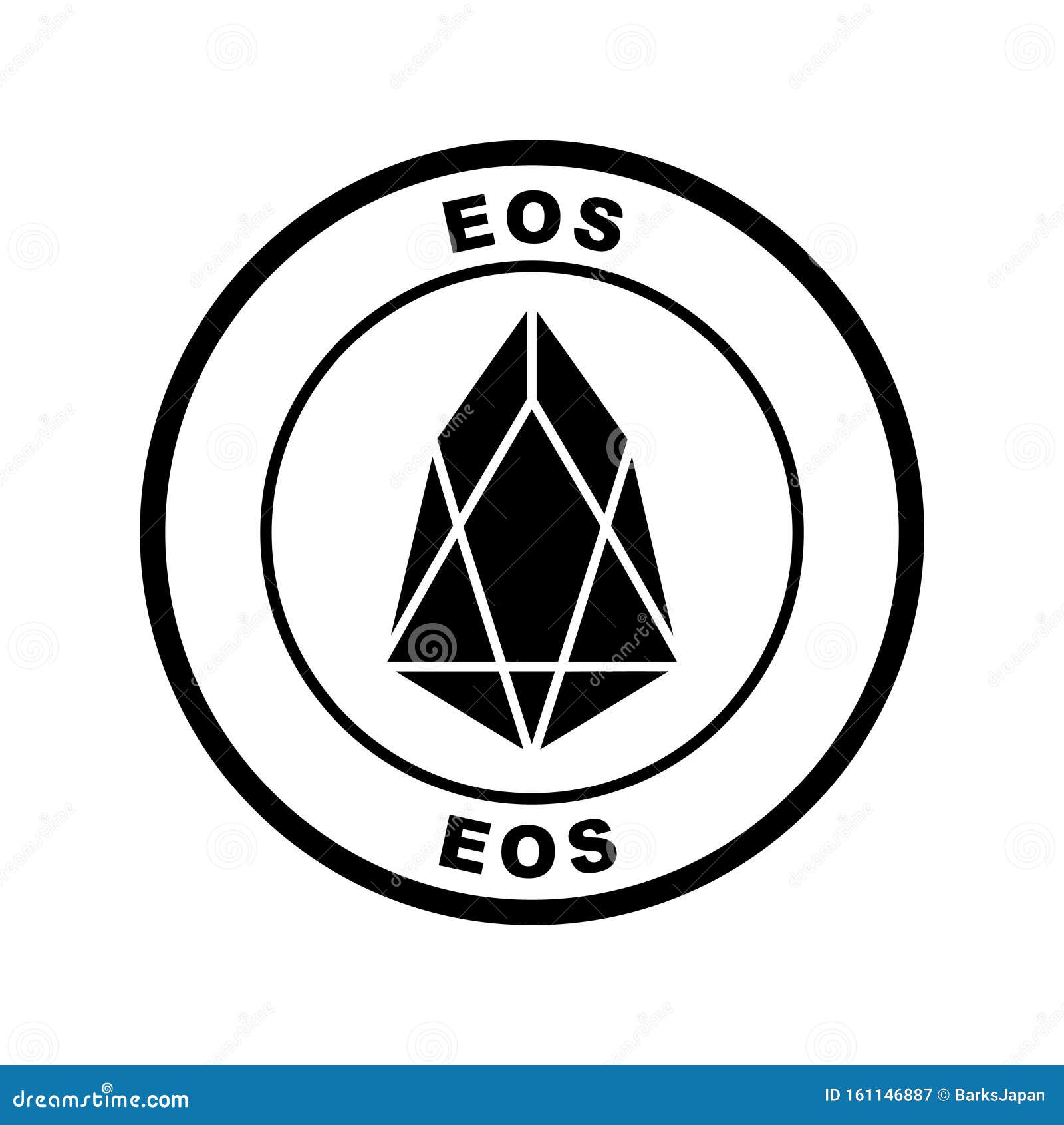 Crypto Currency Coin Icon / Eos Editorial Photography - Illustration of ...