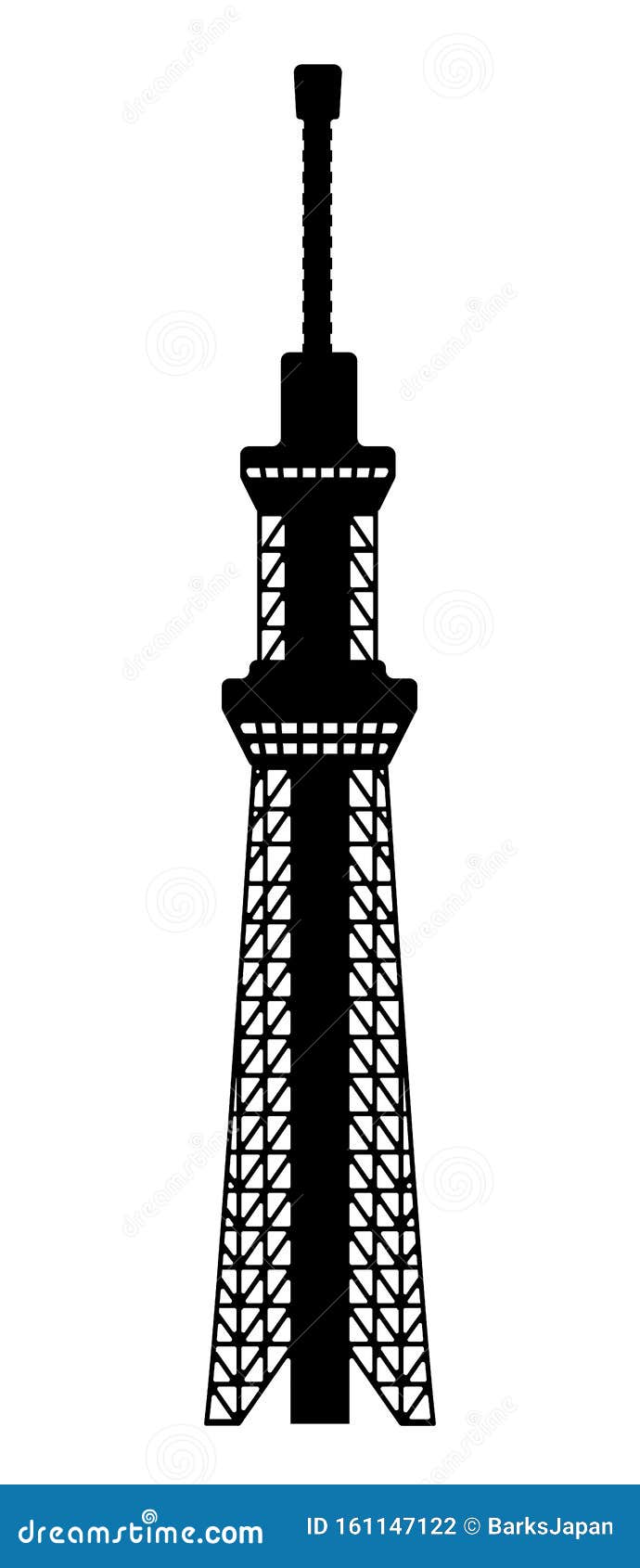 Tokyo Sky Tree Vector Illustration | CartoonDealer.com #24482816