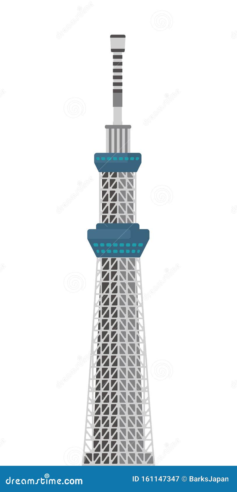 Tokyo Sky Tree Vector Illustration | CartoonDealer.com #24482816