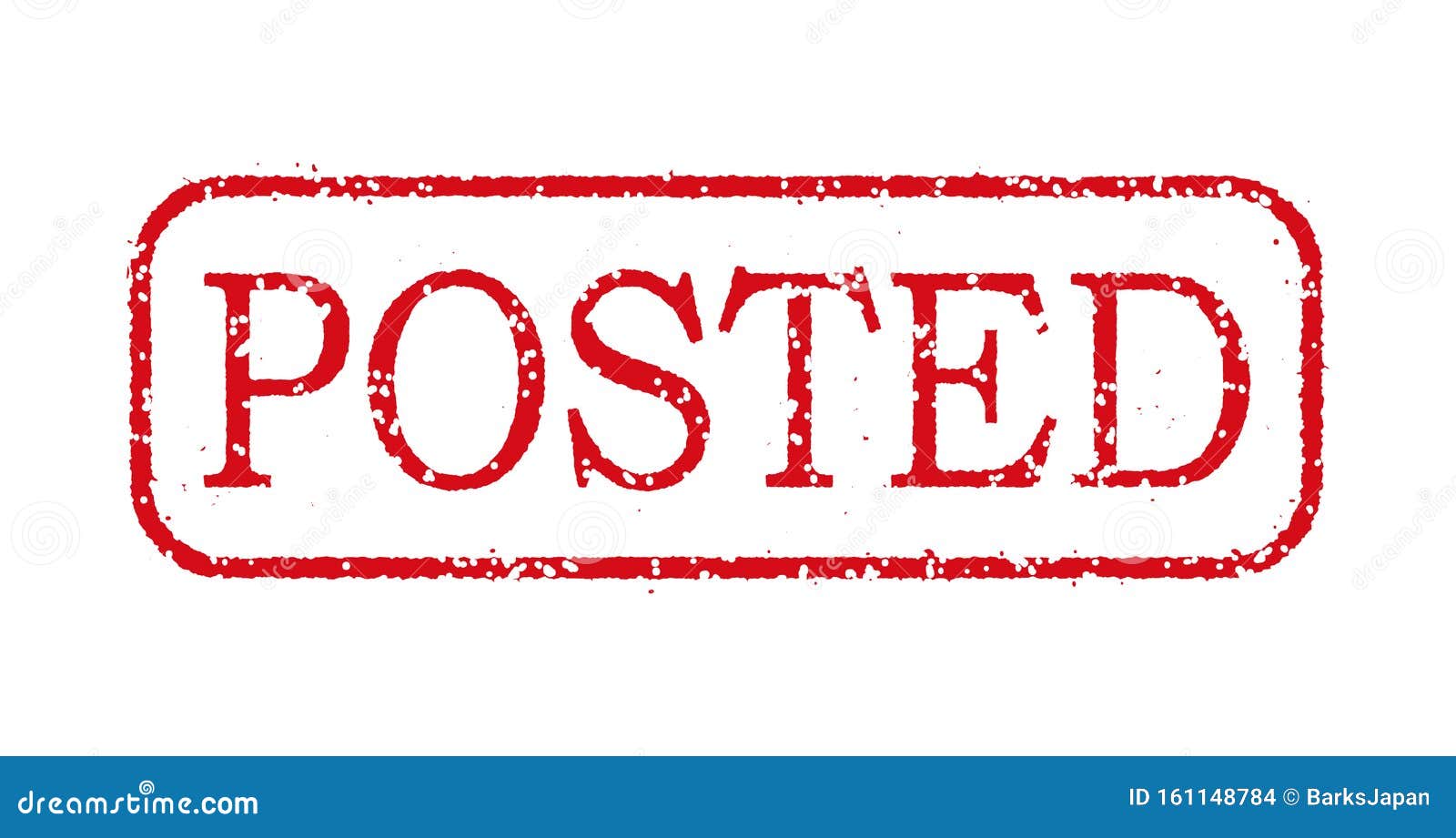 Stamp Often Used in Business / POSTED Stock Vector - Illustration of ...