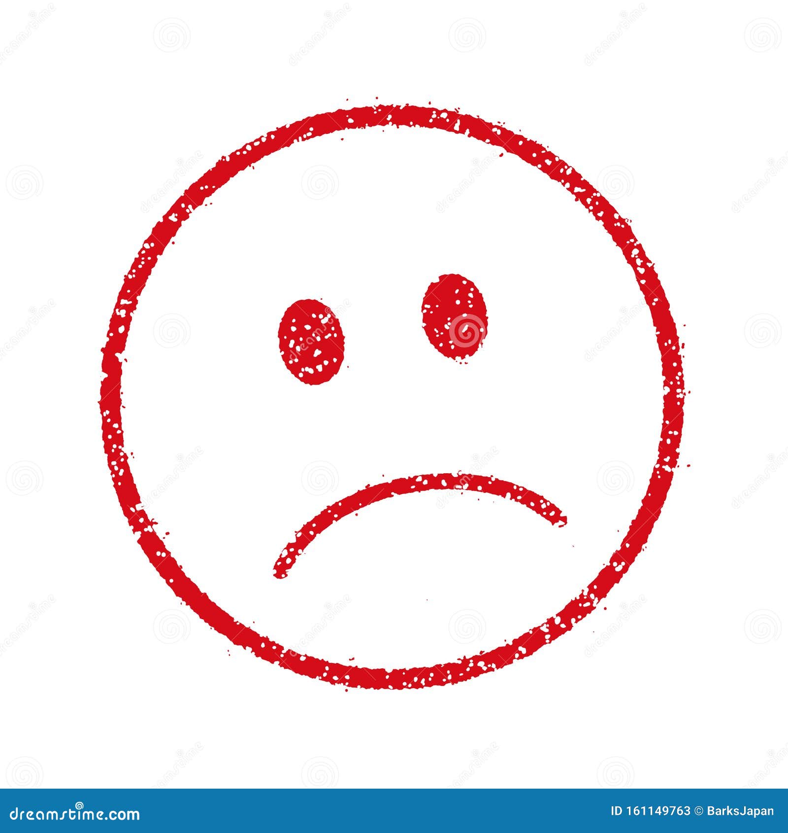 Emoticons , Face Stamp Icon / Grimace, Ugly, Sad Stock Vector ...
