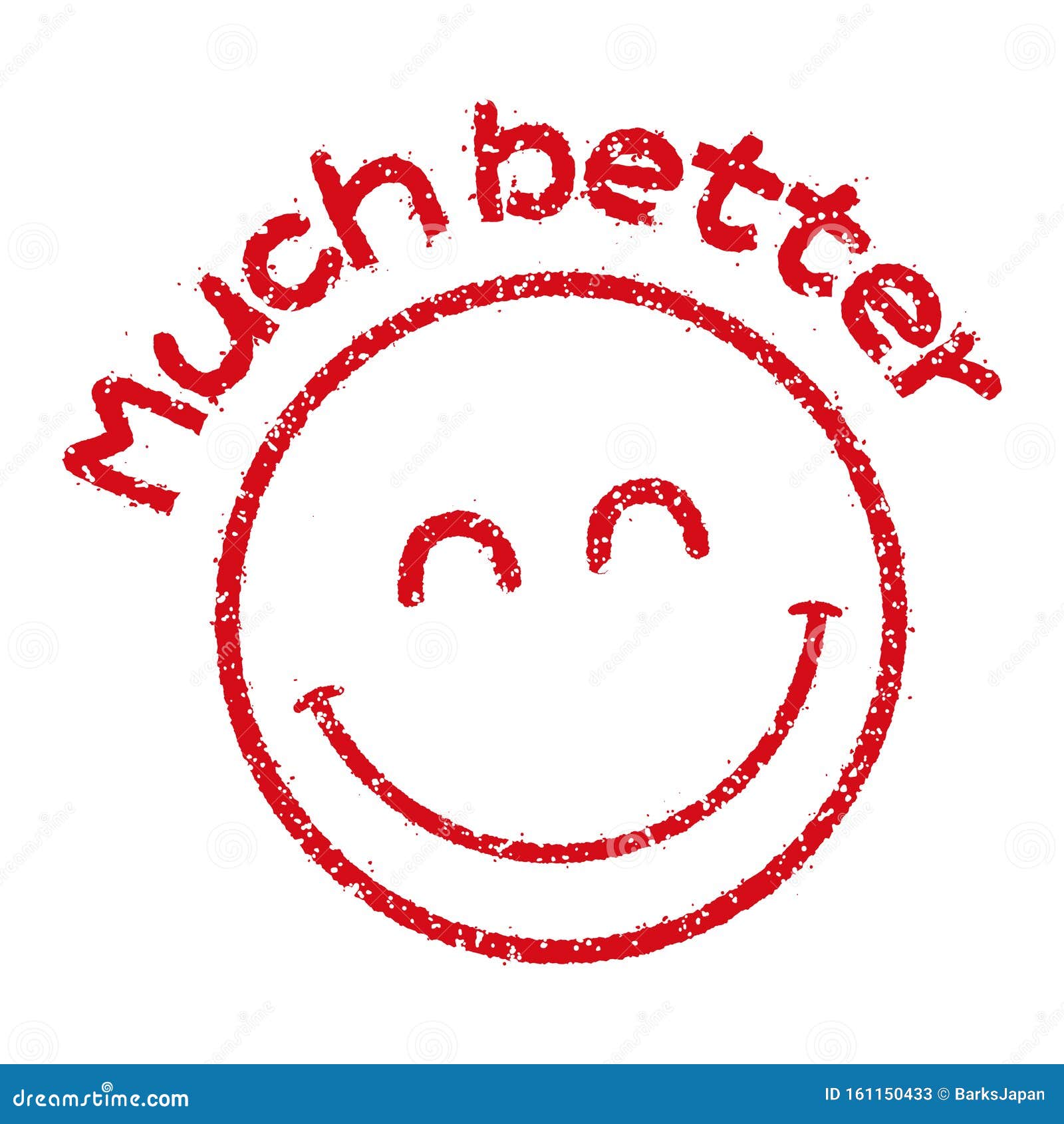 Emoticons , Face Stamp Icon / Much Better! Stock Vector - Illustration ...