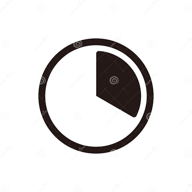 Time Progression / Time Range Icon Stock Vector - Illustration of shape ...