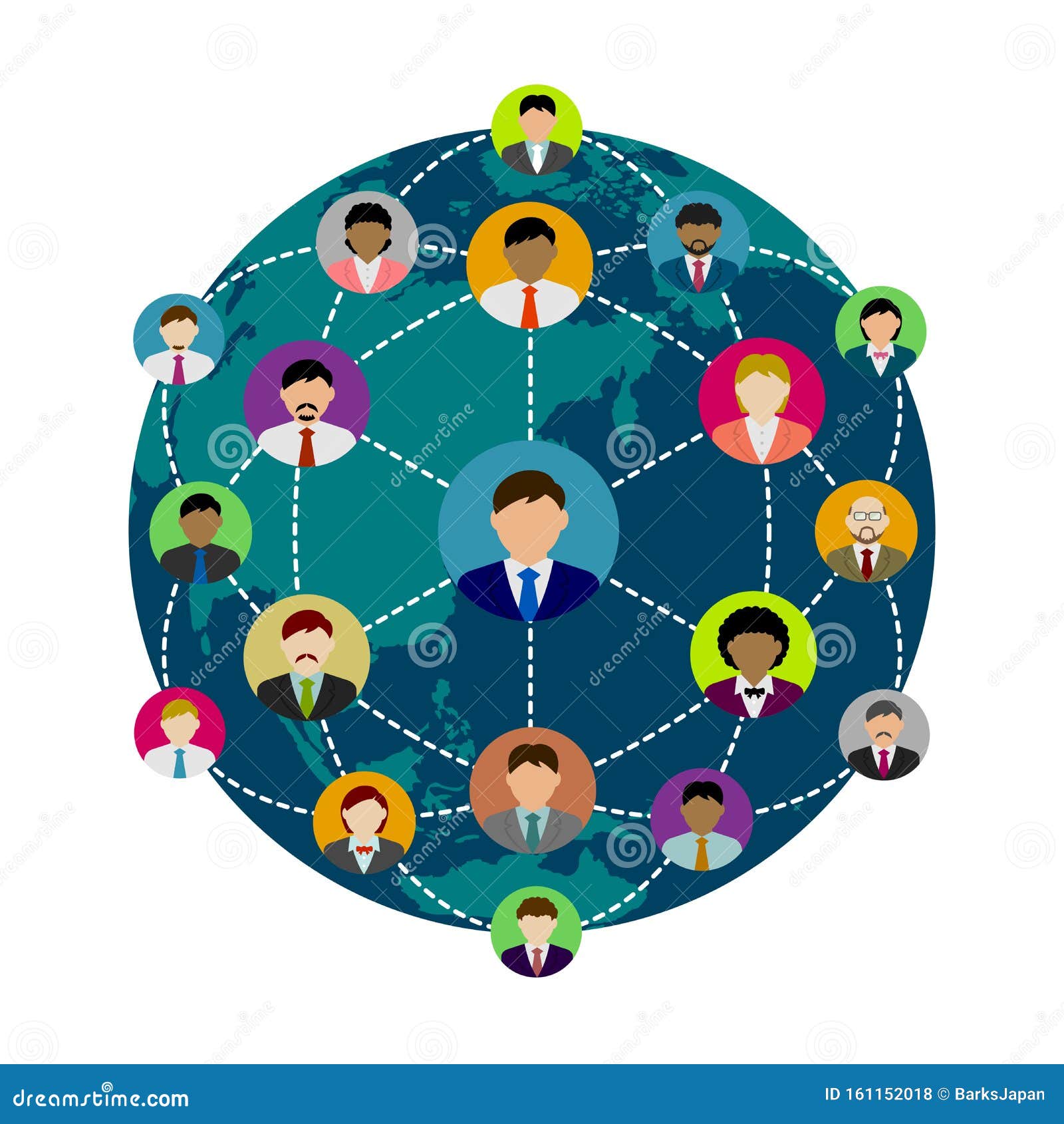 Global Communication Image Illustration Stock Vector - Illustration of ...