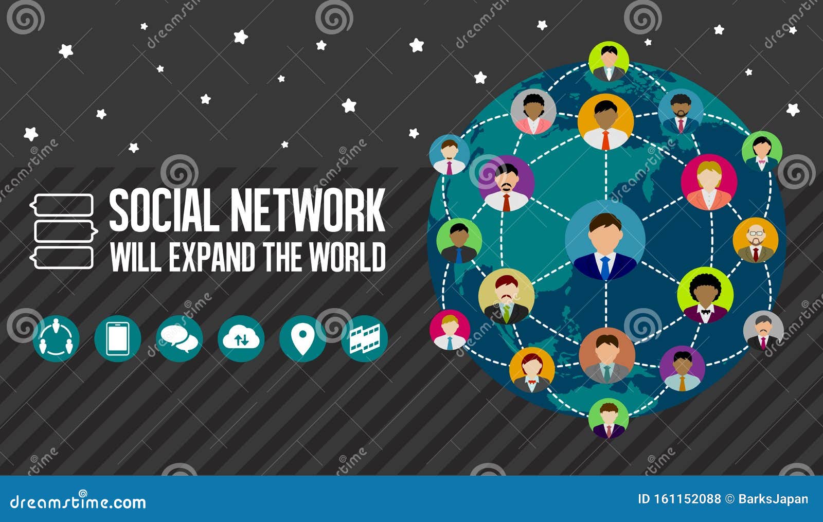 Social Networking / SNS Imge Banner Stock Vector - Illustration of ...