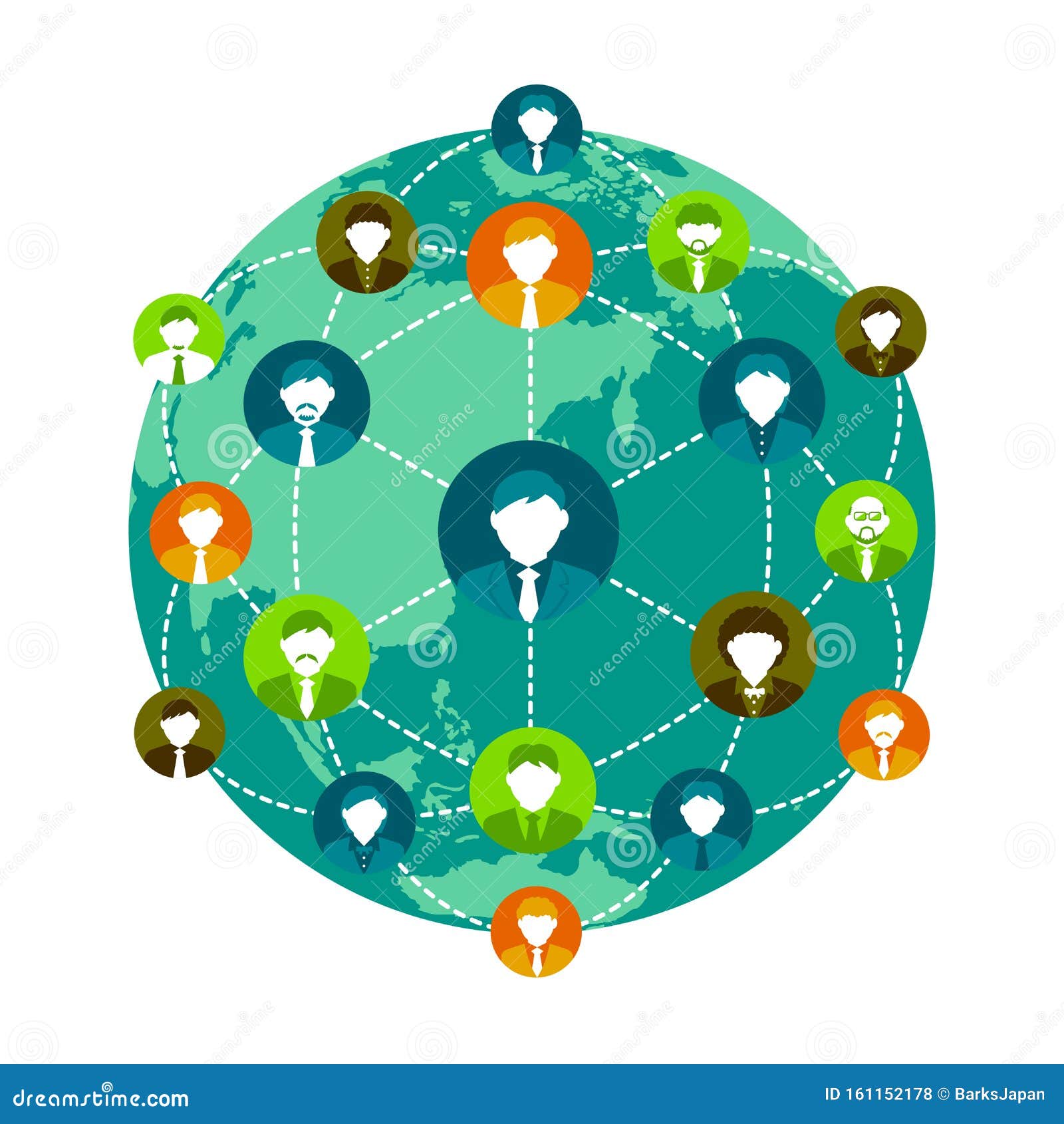 Global Communication Image Illustration Stock Vector - Illustration of ...