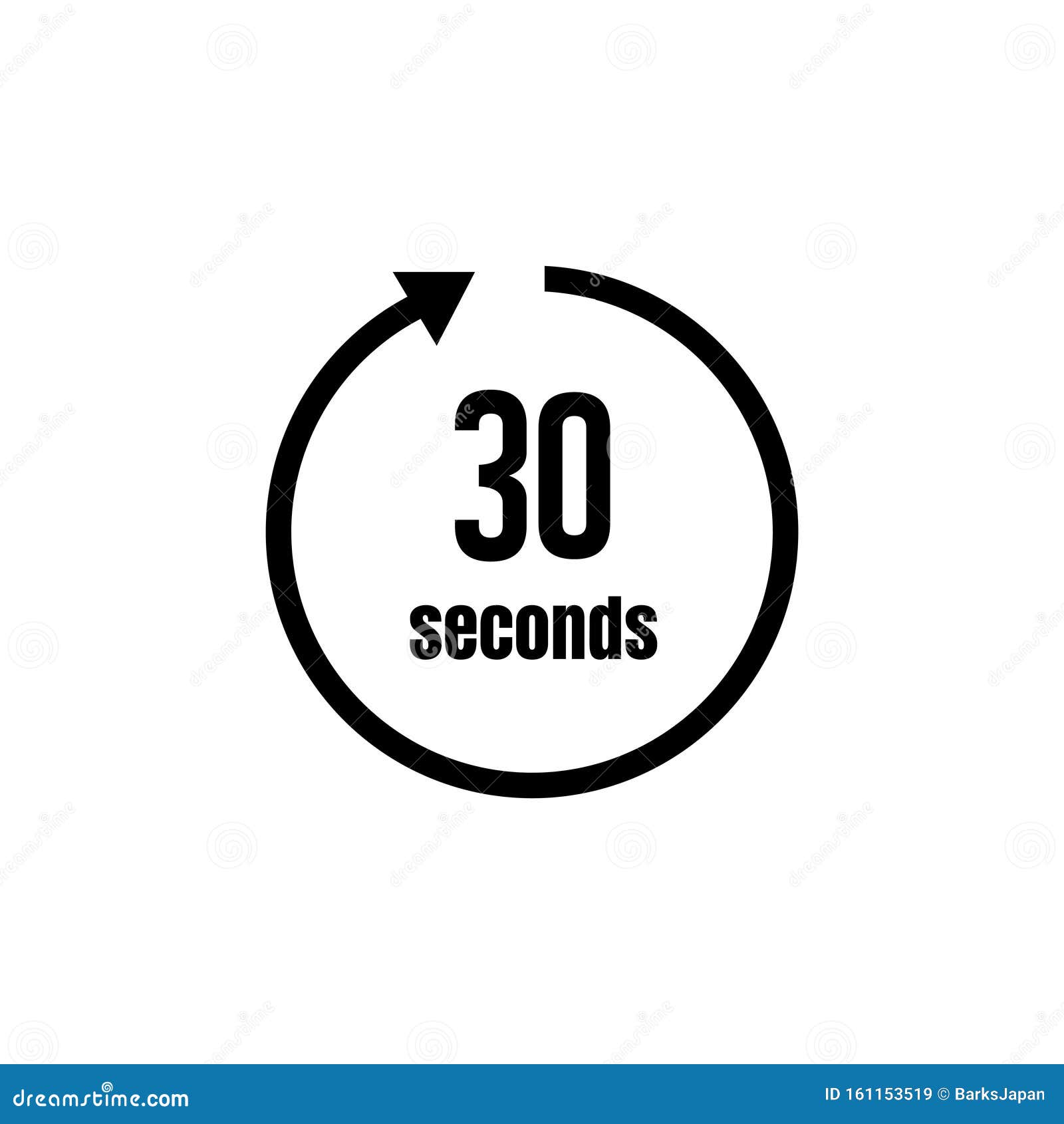 Clock , Timer ,time Passage Icon / 30 Seconds Stock Vector ...