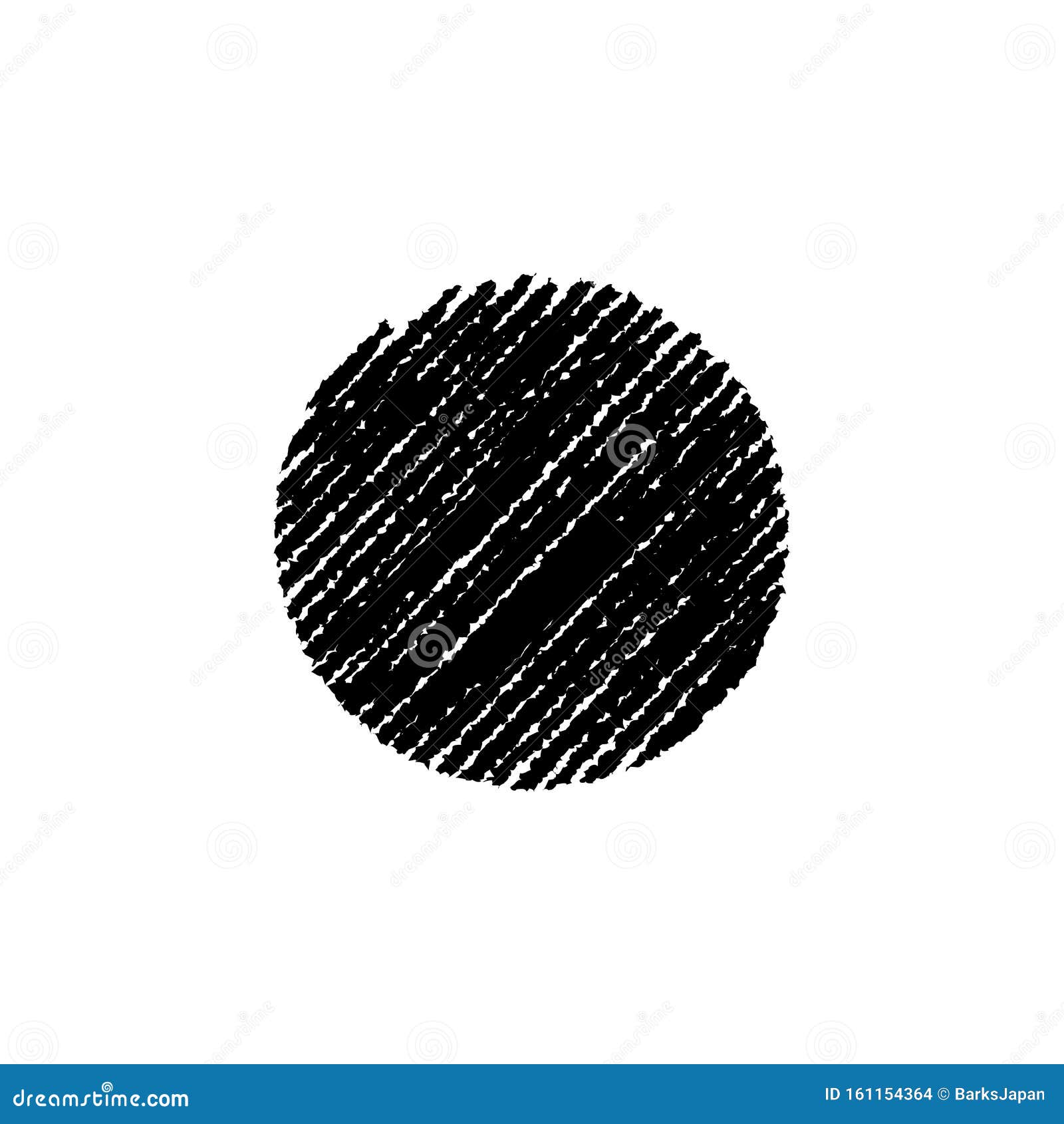 Chalk Drawing Icon / Circle Stock Vector - Illustration of ...