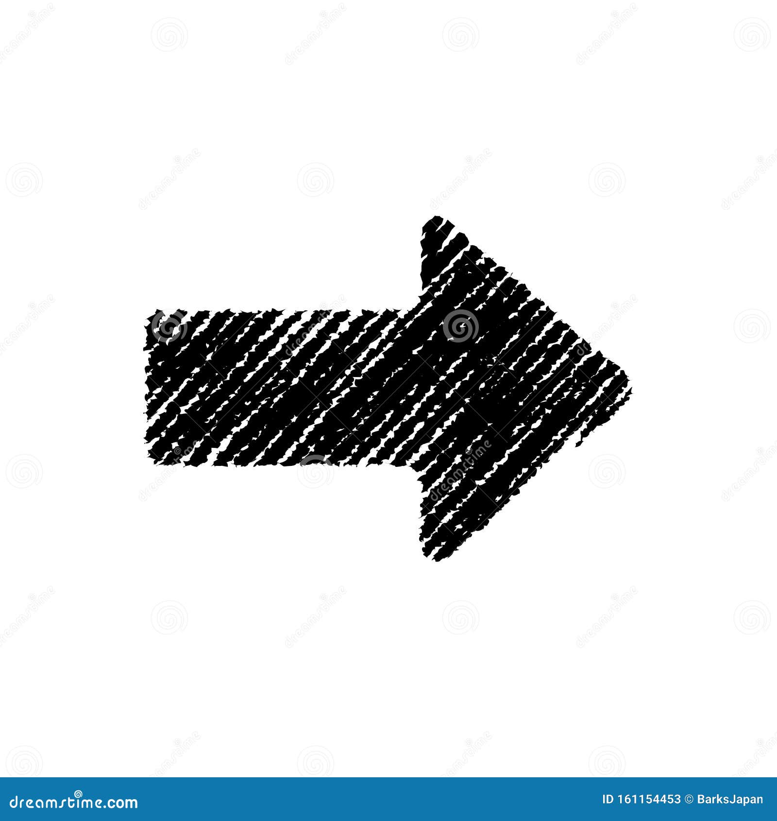 Chalk drawing icon / arrow stock vector. Illustration of bubble - 161154453