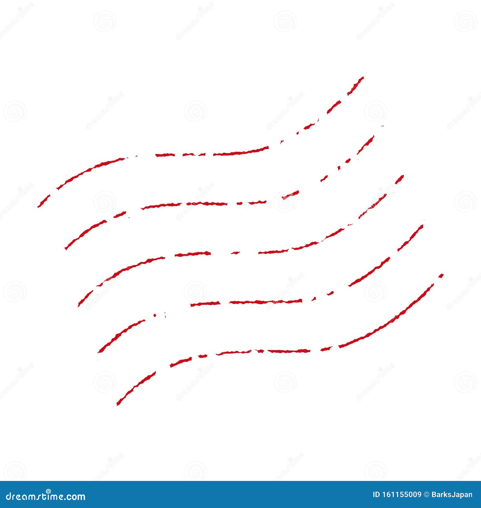 Postmark Stamp Illustration / Red Stock Vector - Illustration of flat ...