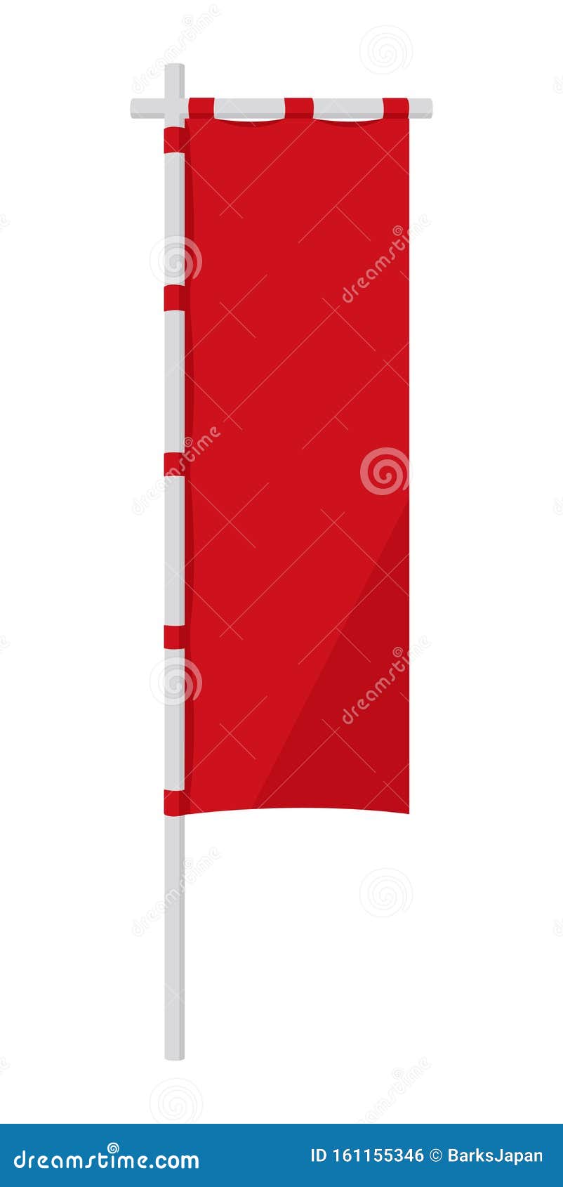 Japanese Vertical Flag Banner Illustration /red Stock Vector ...