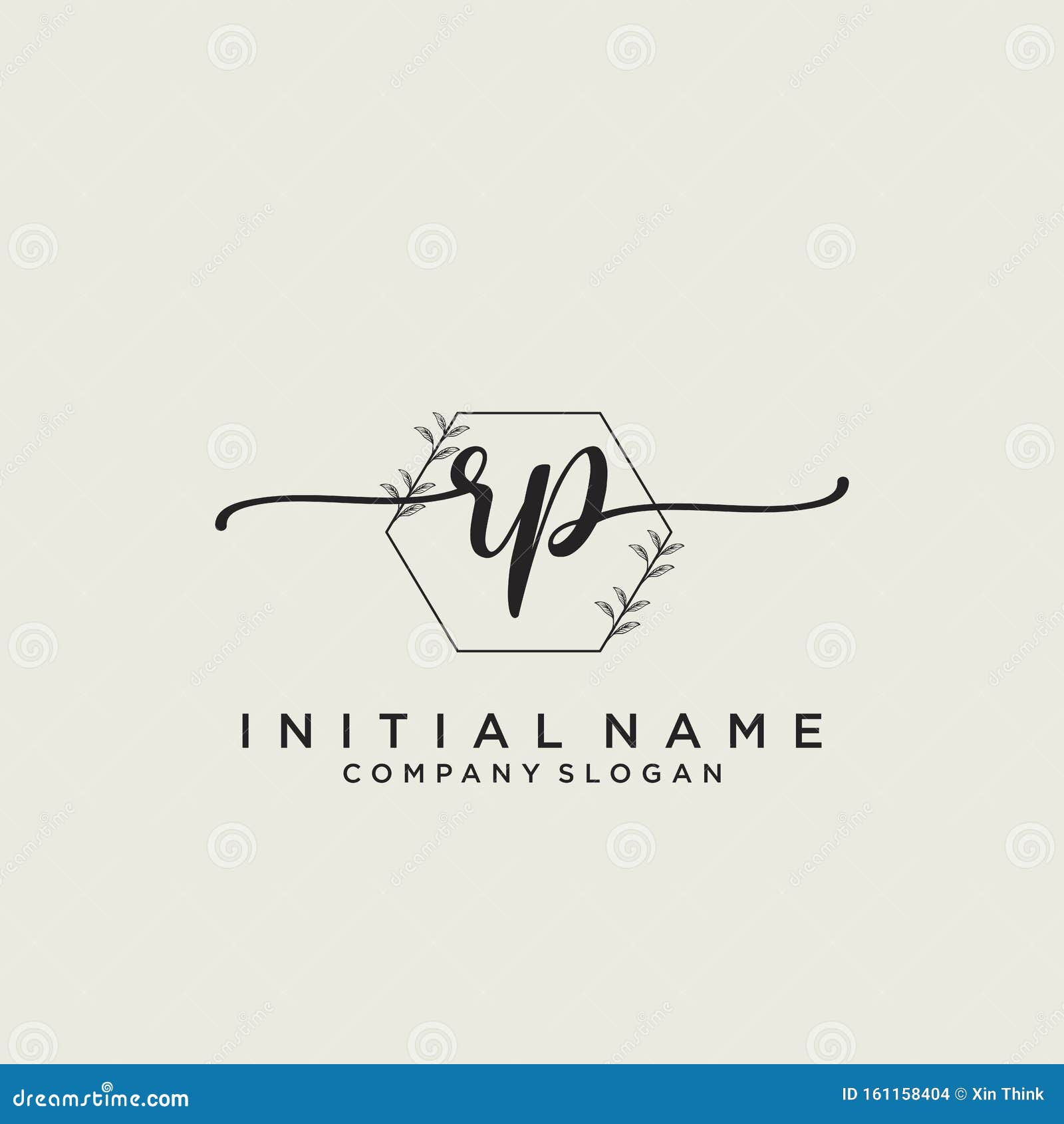 RP Letter Initial Beauty Monogram and Elegant Logo Design, Handwriting ...