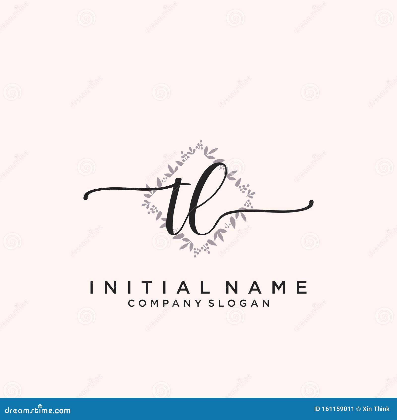 TL Letter Initial Beauty Monogram and Elegant Logo Design, Handwriting ...