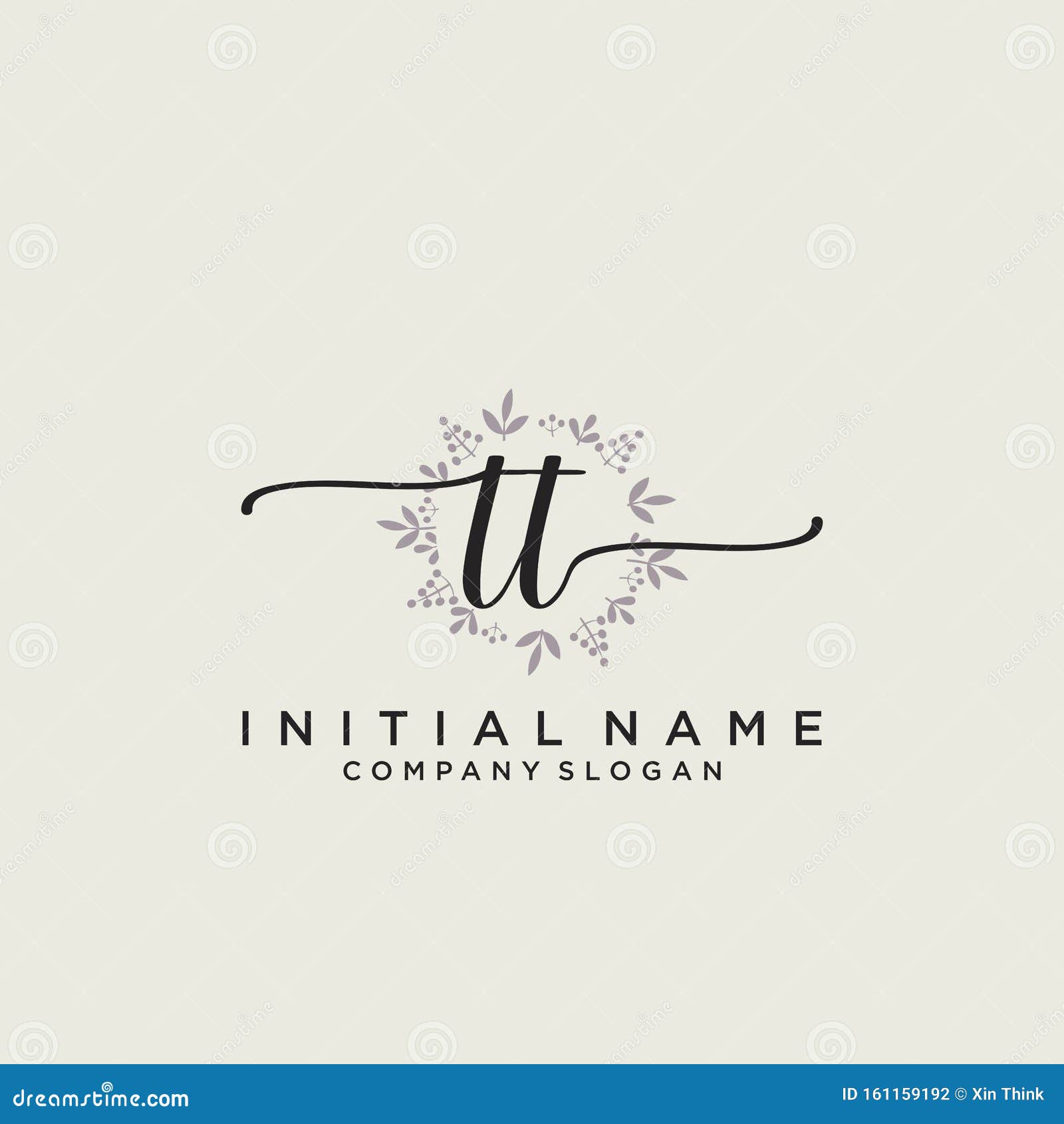 TT Letter Initial Beauty Monogram and Elegant Logo Design, Handwriting ...