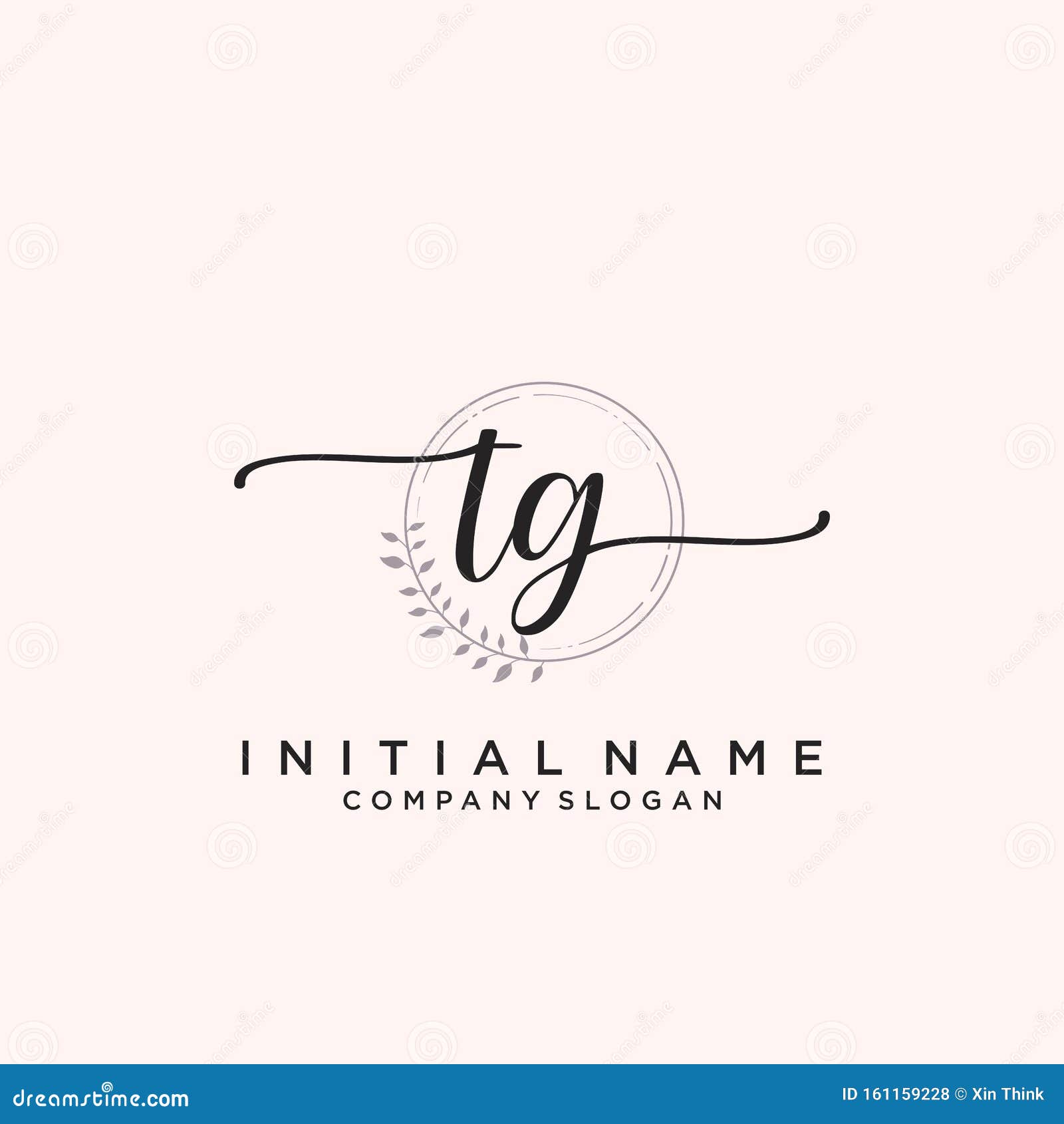 TG Letter Initial Beauty Monogram and Elegant Logo Design, Handwriting ...