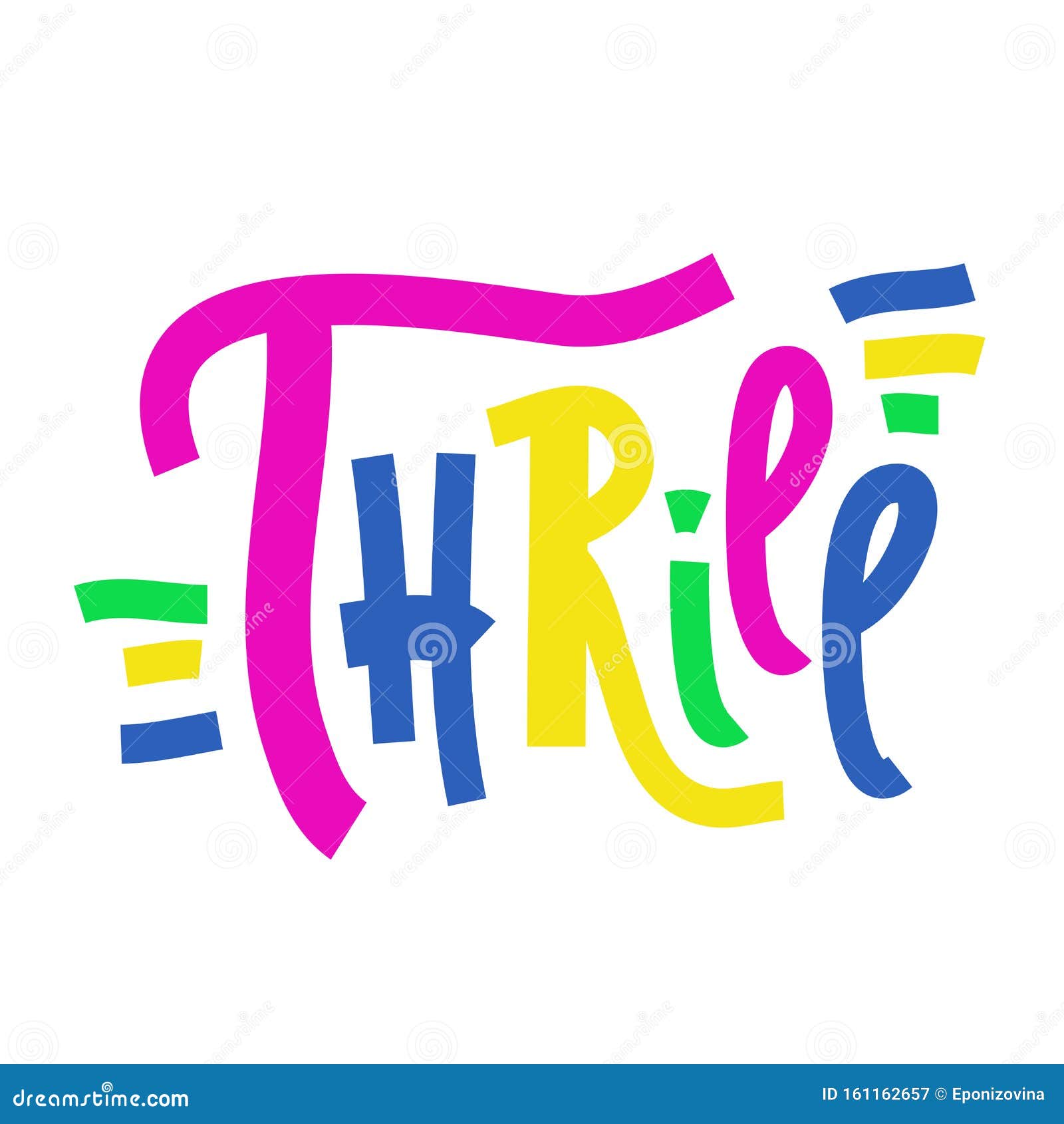 Thrill - Inspire Motivational Quote. Hand Drawn Lettering Stock Vector ...