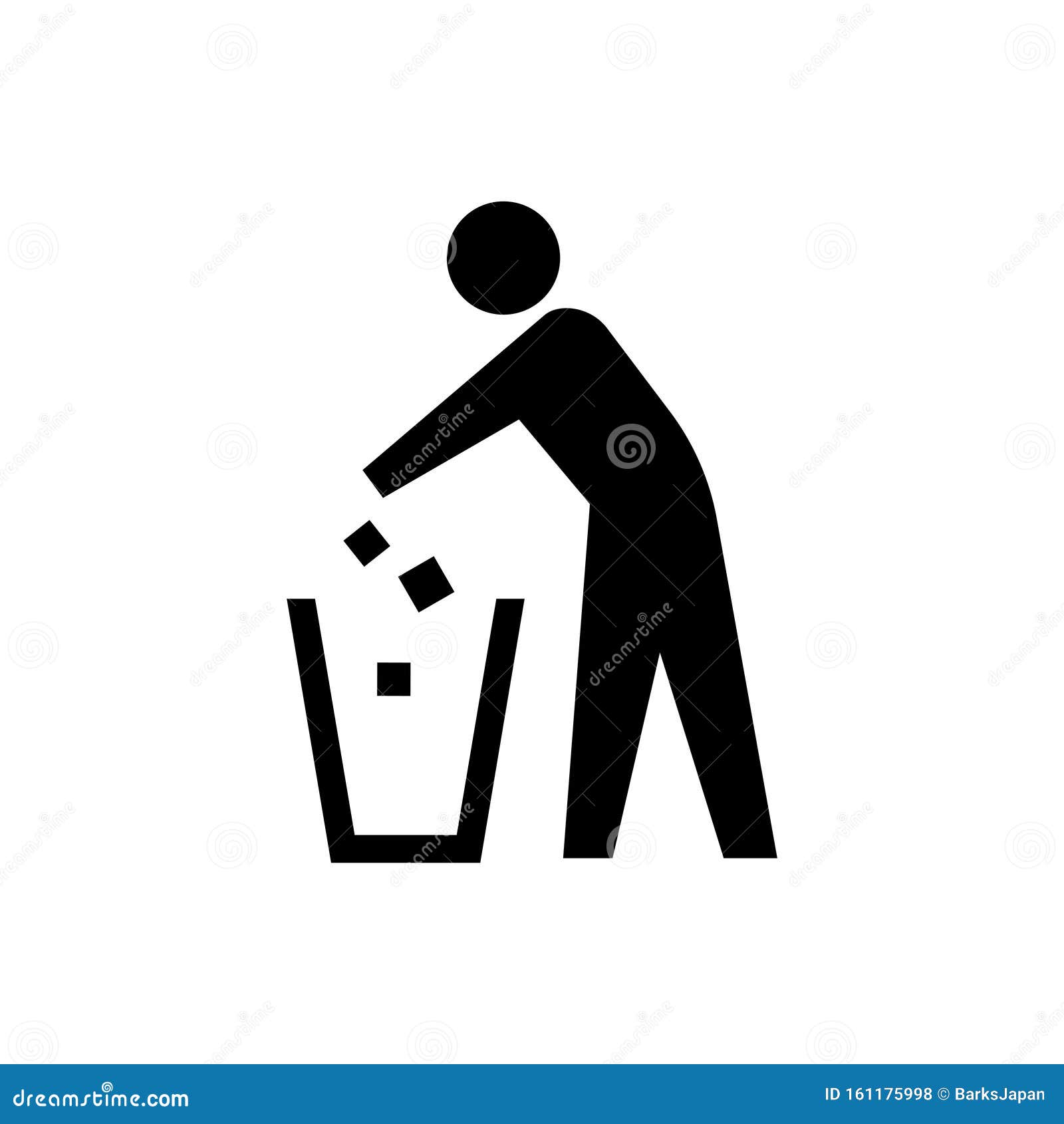 Major Public Information Symbols for Japan / Trash Box , Garbage Stock ...
