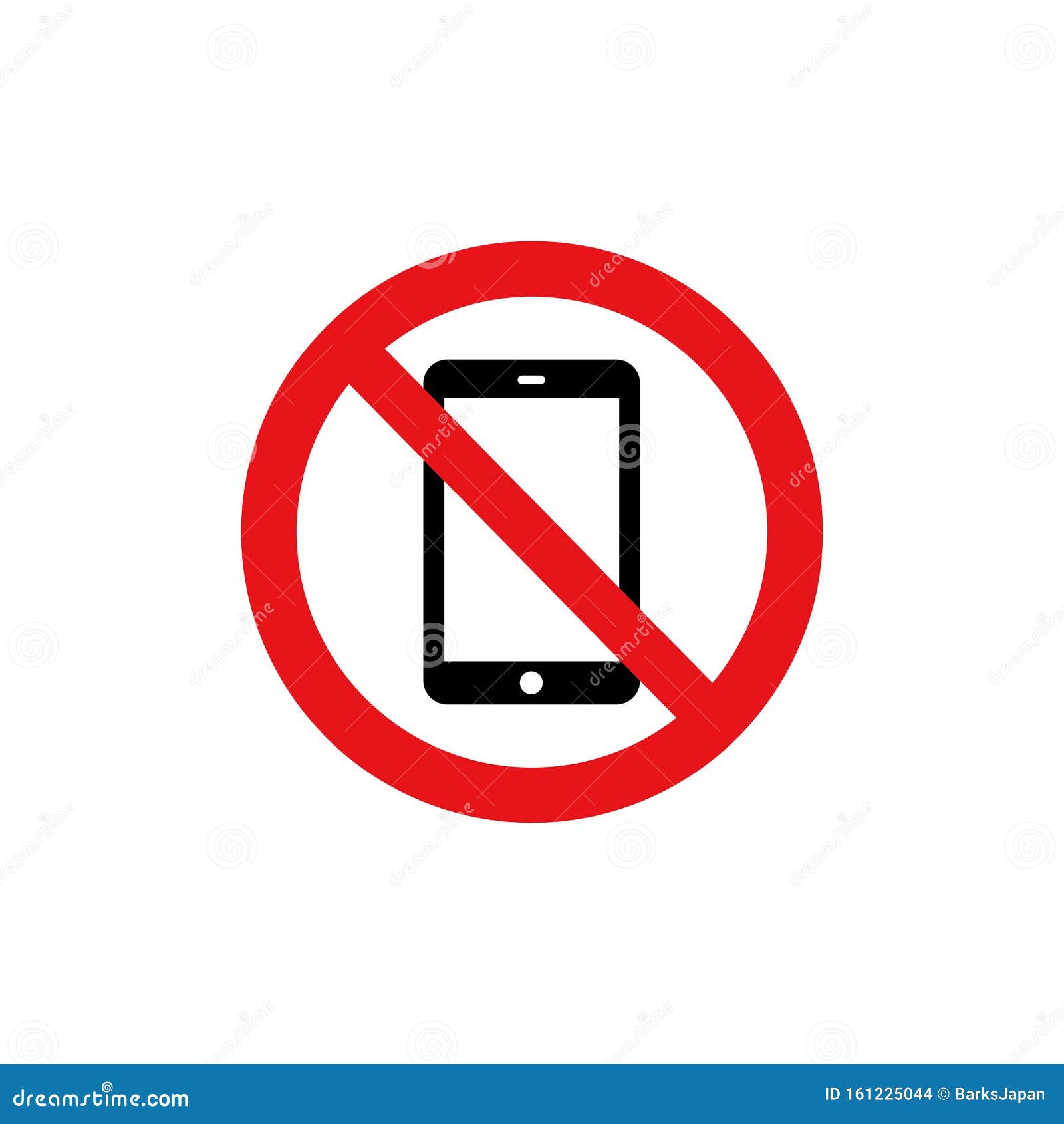 Prohibition Sign Icon / Do Not Use Mobile Phones Stock Vector ...