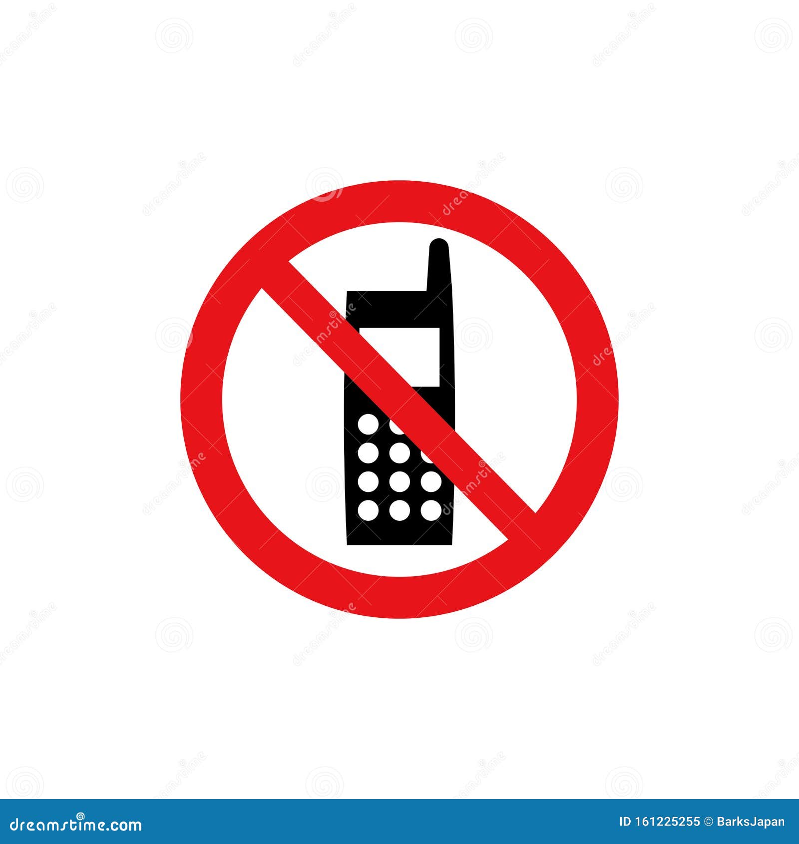 Prohibition Sign Icon / Do Not Use Mobile Phones Stock Vector ...