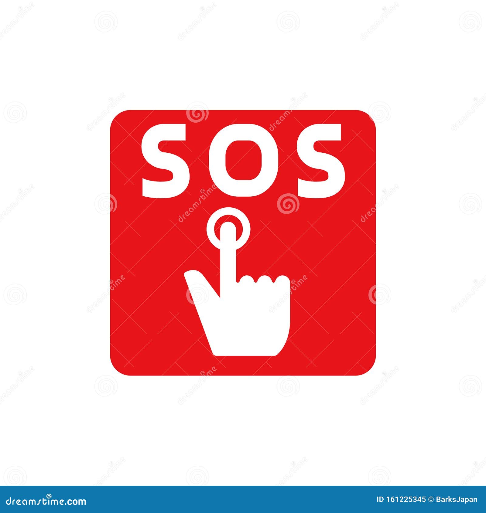 Public Safety Sign Icon / Emergency Call Button Stock Vector ...