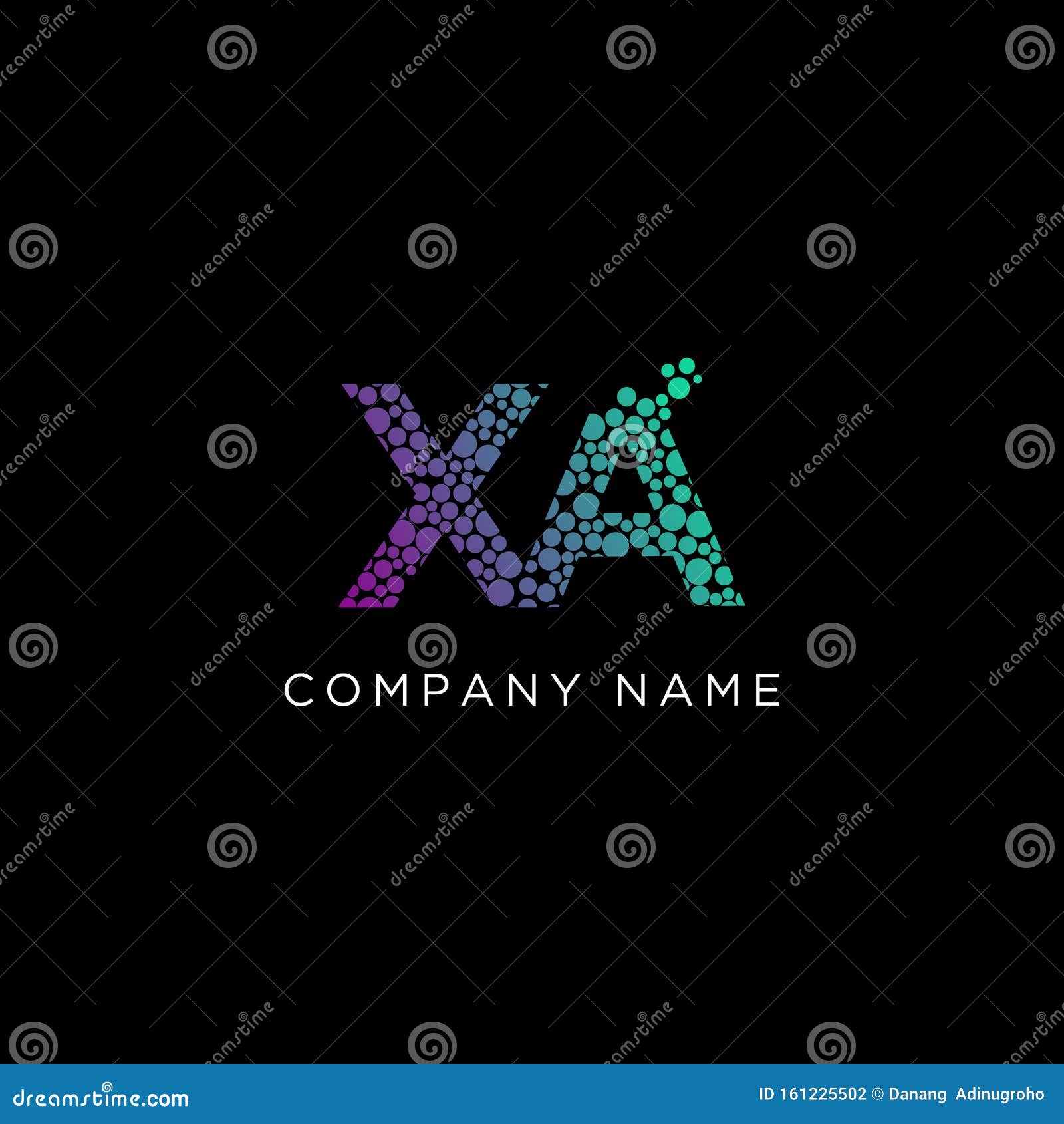 XA Initial Letter Logo Inspiration, Y Logo Vector with Circle Colors ...