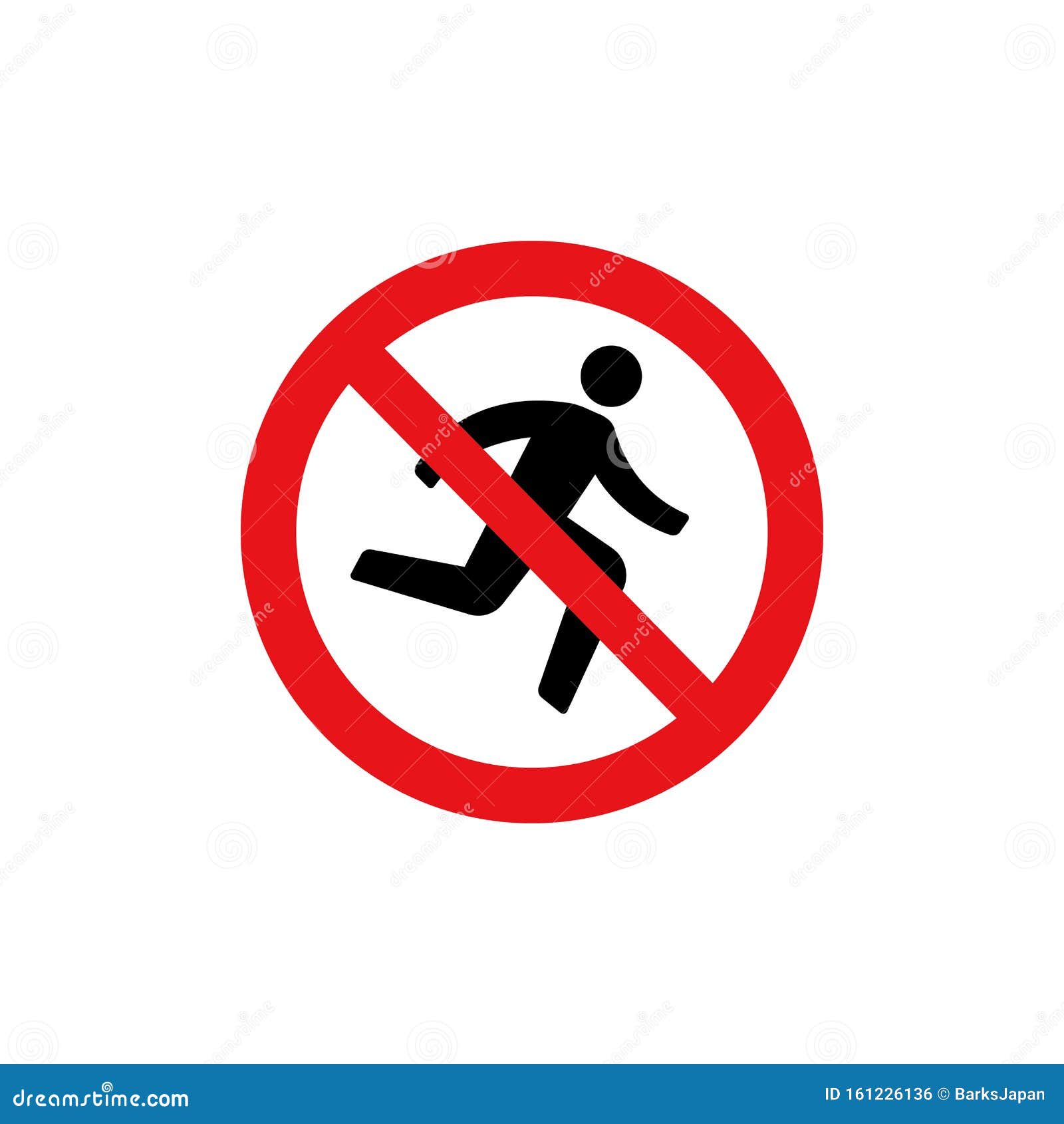 Prohibition Sign Icon / Do Not Rush Stock Vector - Illustration of rule ...