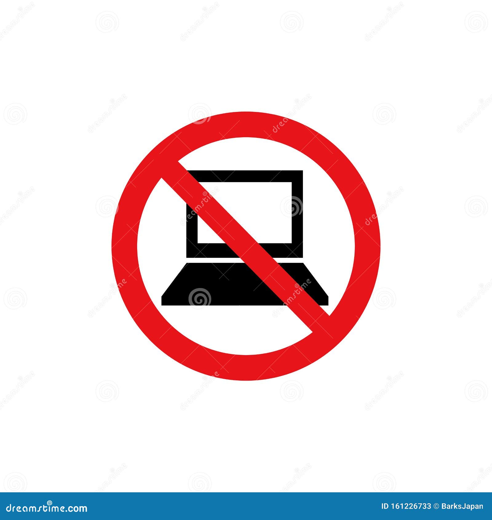 Prohibition Sign Icon / Do Not Use Electronic Devices Stock Vector ...