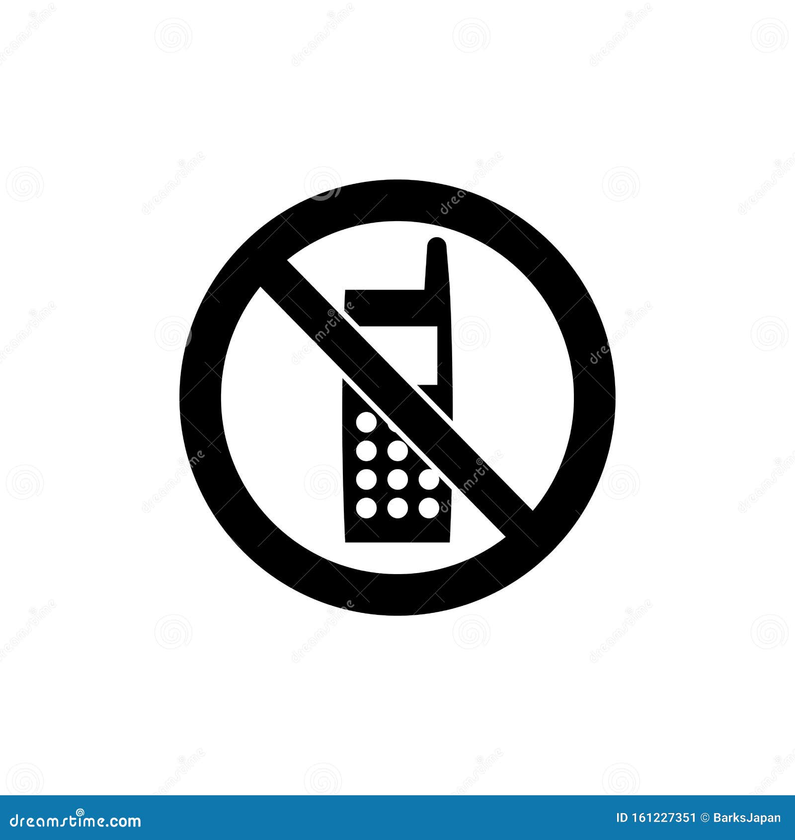 Prohibition Sign Icon / Do Not Use Mobile Phones Stock Vector ...