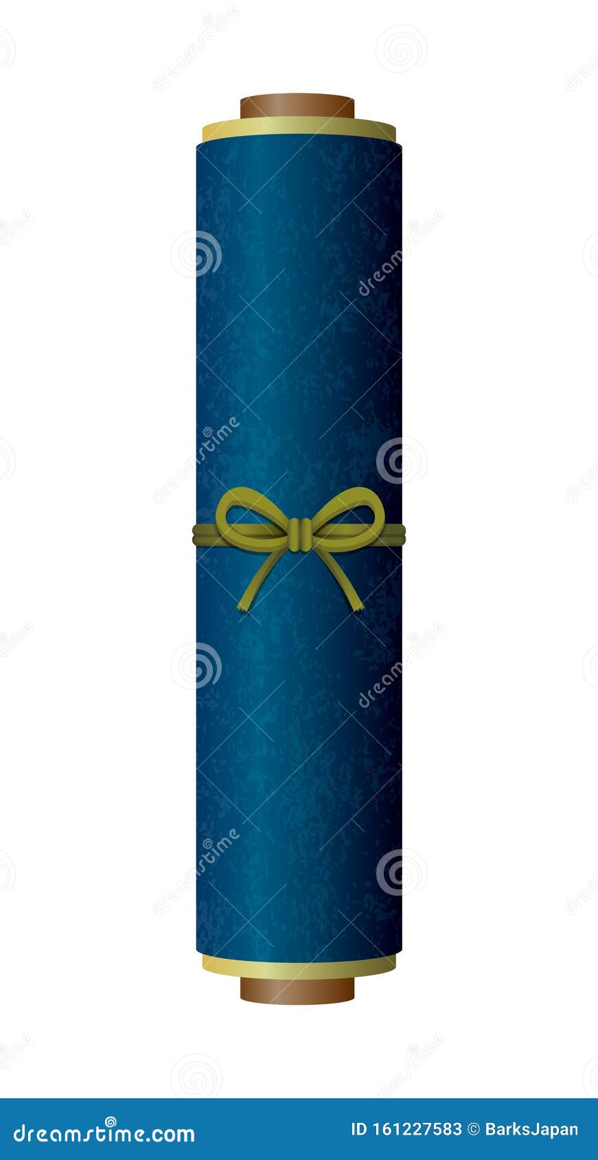 Closed Japanese Scroll Paper Illustration / Red Cartoon Vector ...