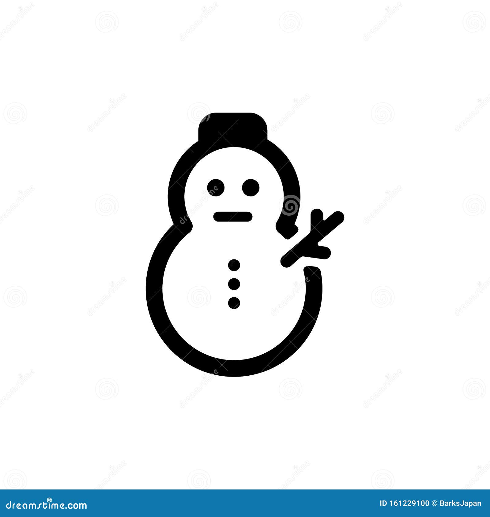 Weather Icon Illustration / Snowman,snow Day Stock Vector ...