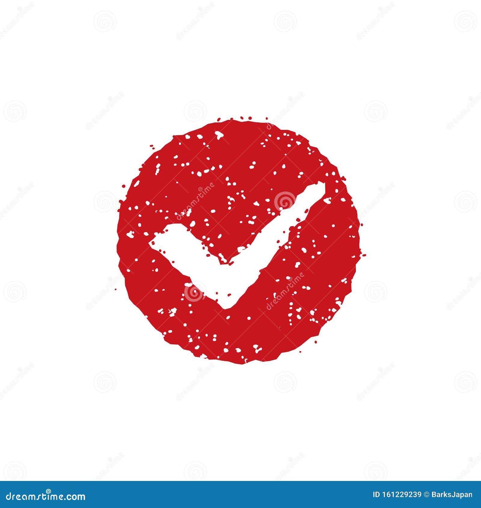 Rubber Stamp Icon / Check Mark Stock Vector - Illustration of element ...