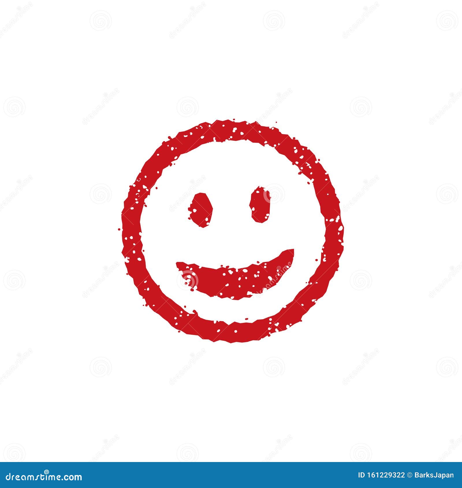 Rubber stamp icon / smile stock vector. Illustration of face - 161229322