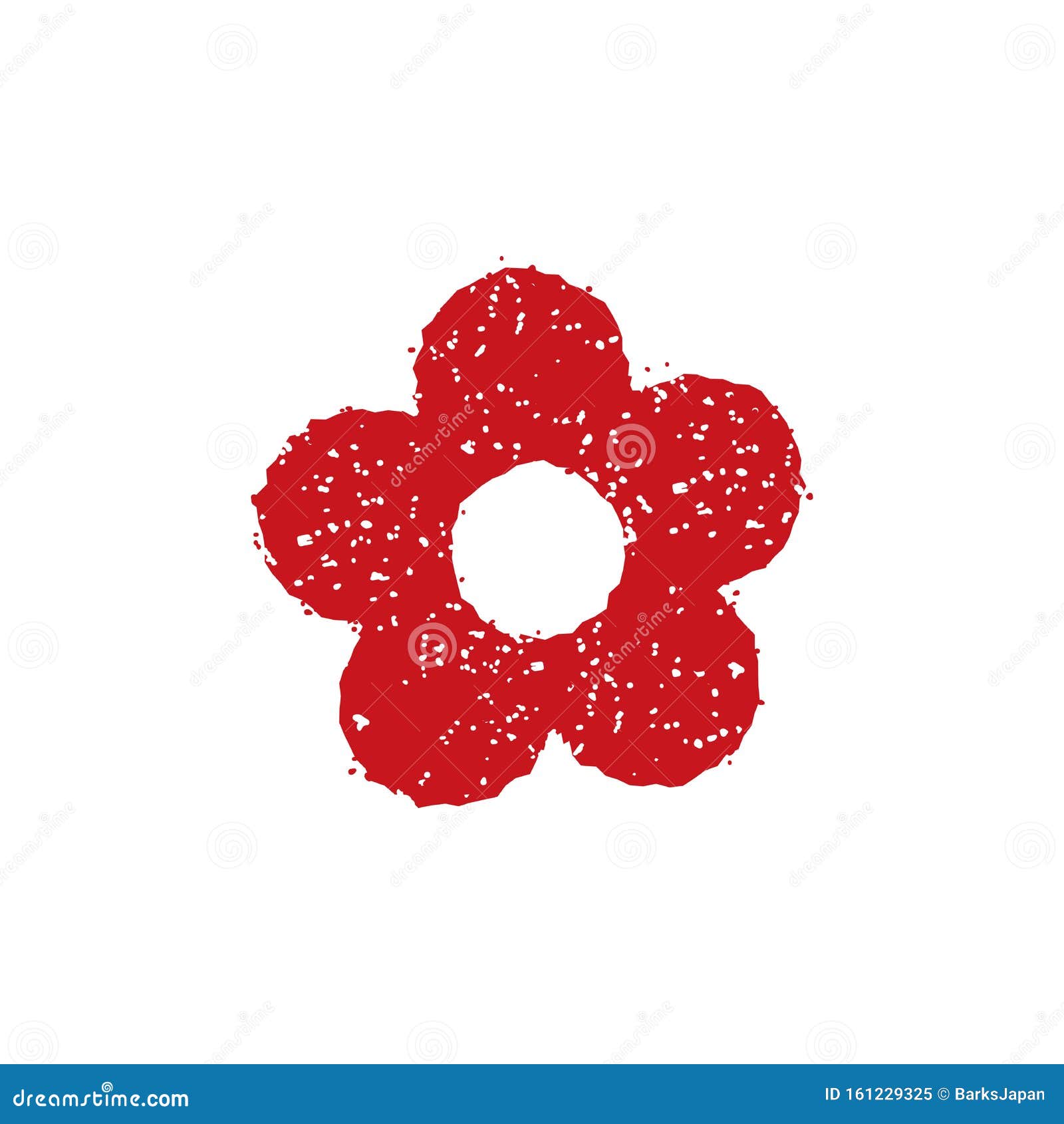 Rubber stamp icon / flower stock vector. Illustration of nature - 161229325