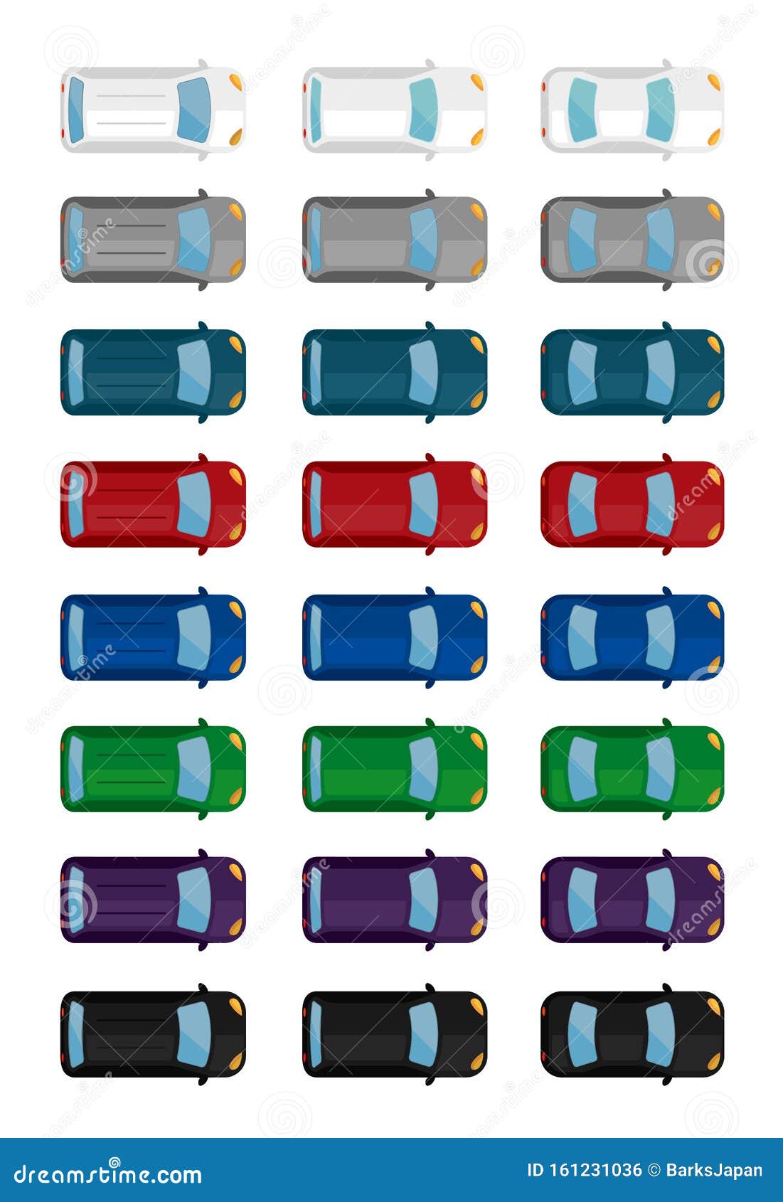 Car, Automobile Color Icon Set Stock Vector - Illustration of auto ...
