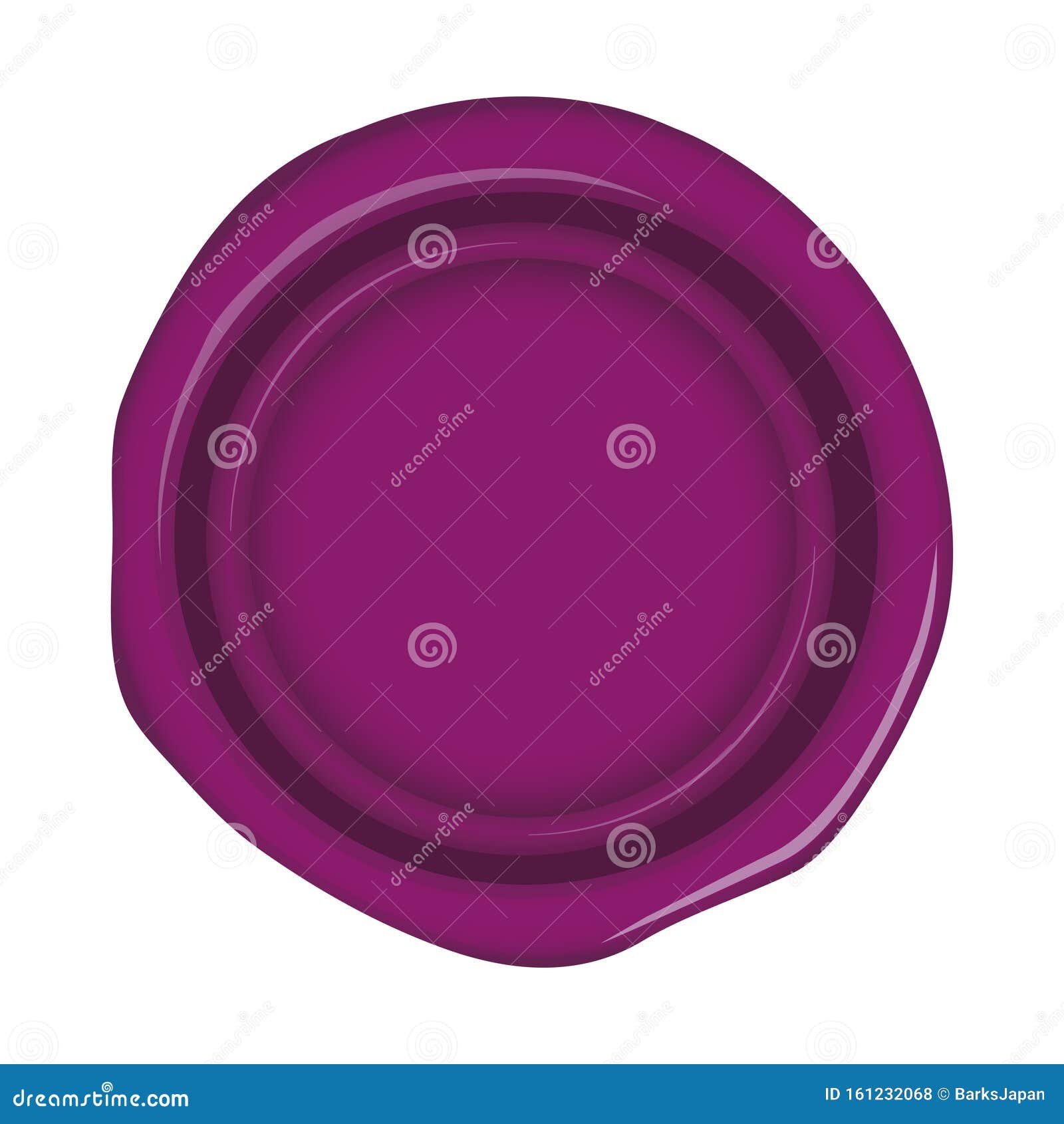 Sealing Wax , Stamp Template / Purple Stock Vector - Illustration of ...