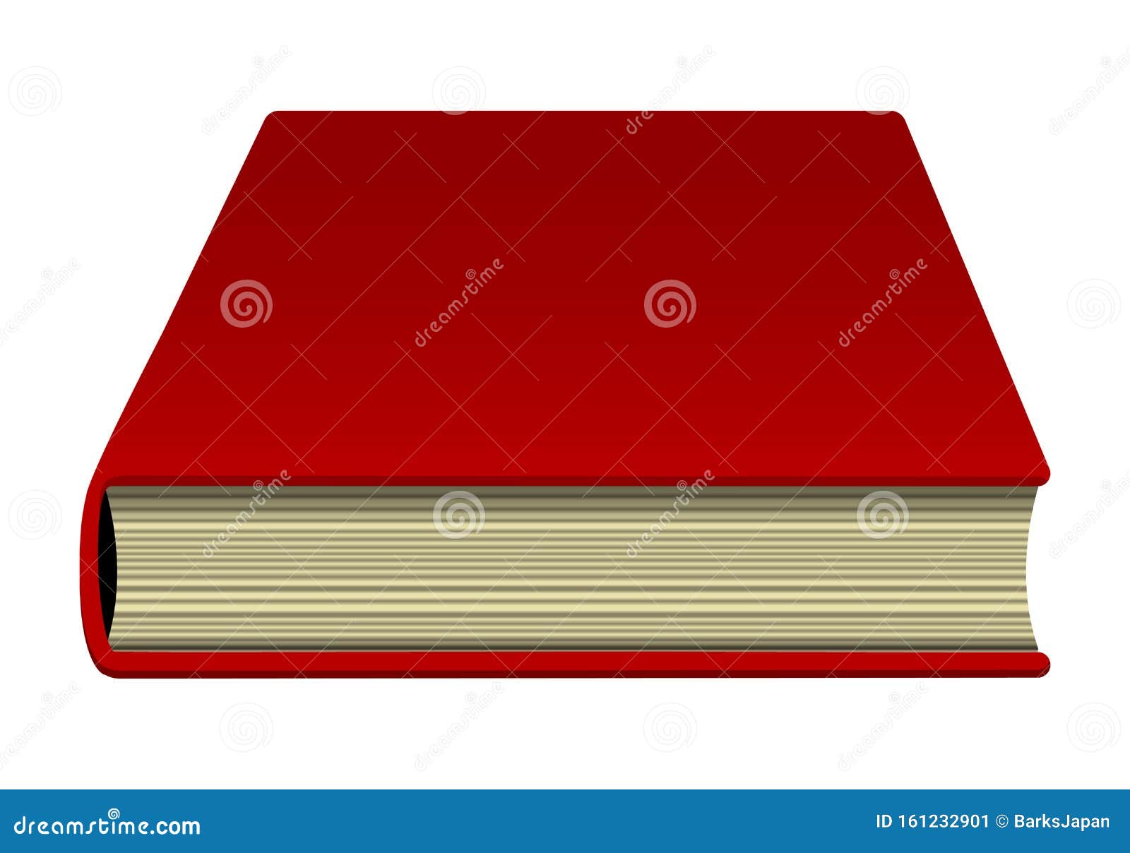Closed Red Book Illustration Stock Vector - Illustration of library ...