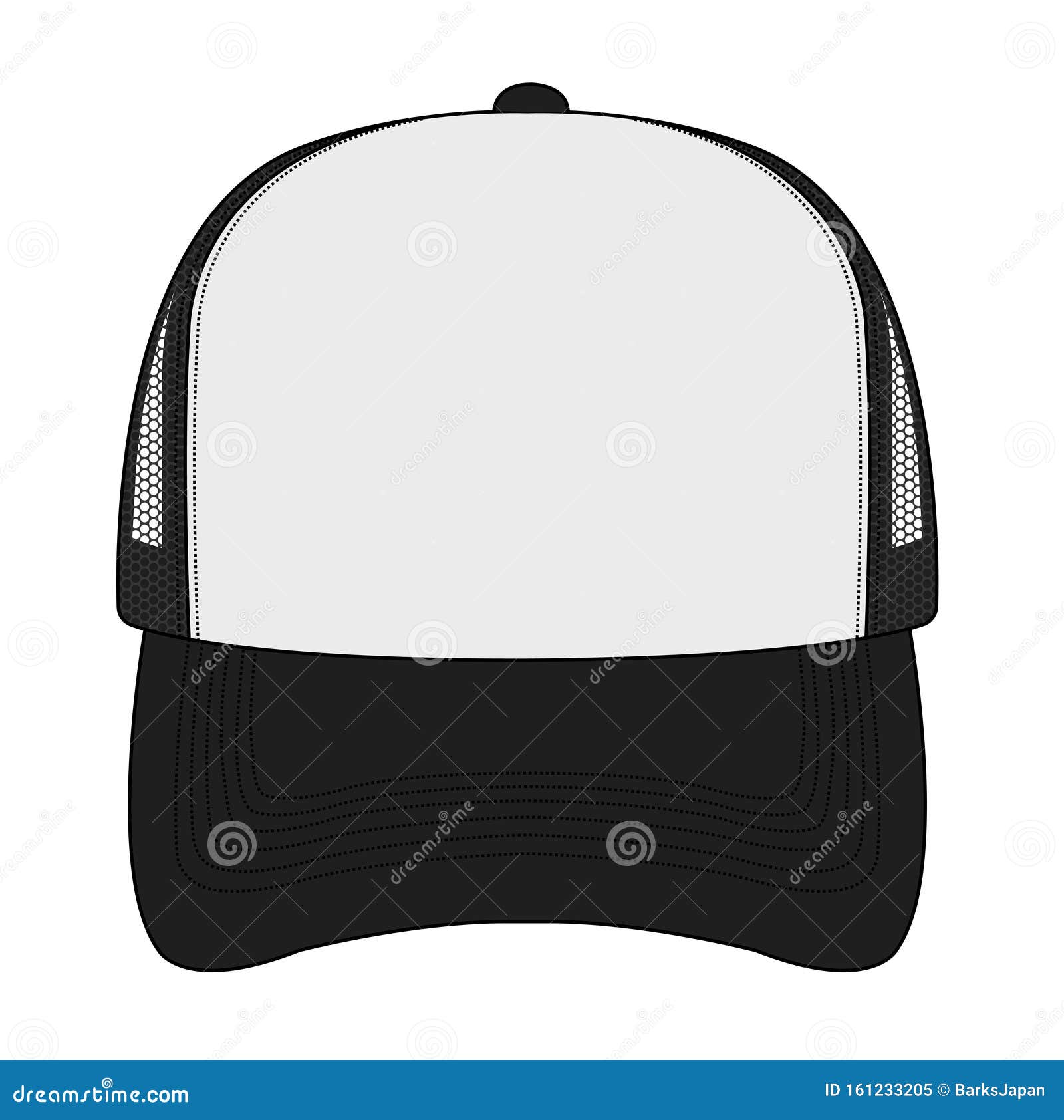 Trucker Cap Mesh Cap Template Illustration ( Black | CartoonDealer.com ... Trucker Cap Mesh Cap Template Illustration ( Black | CartoonDealer.com ...