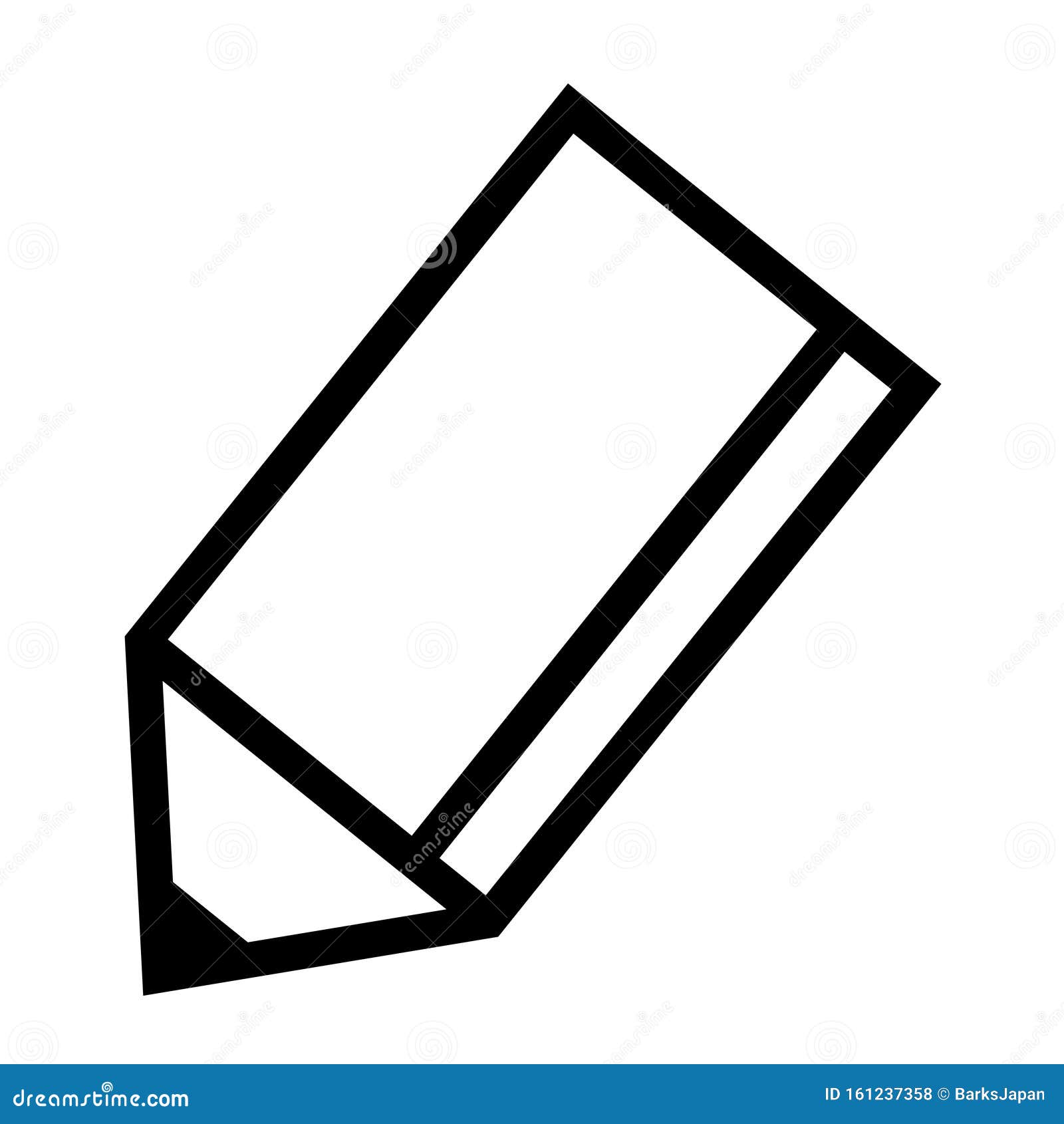 Thin Line Sharp Vector Icon / Pencil Stock Vector - Illustration of ...