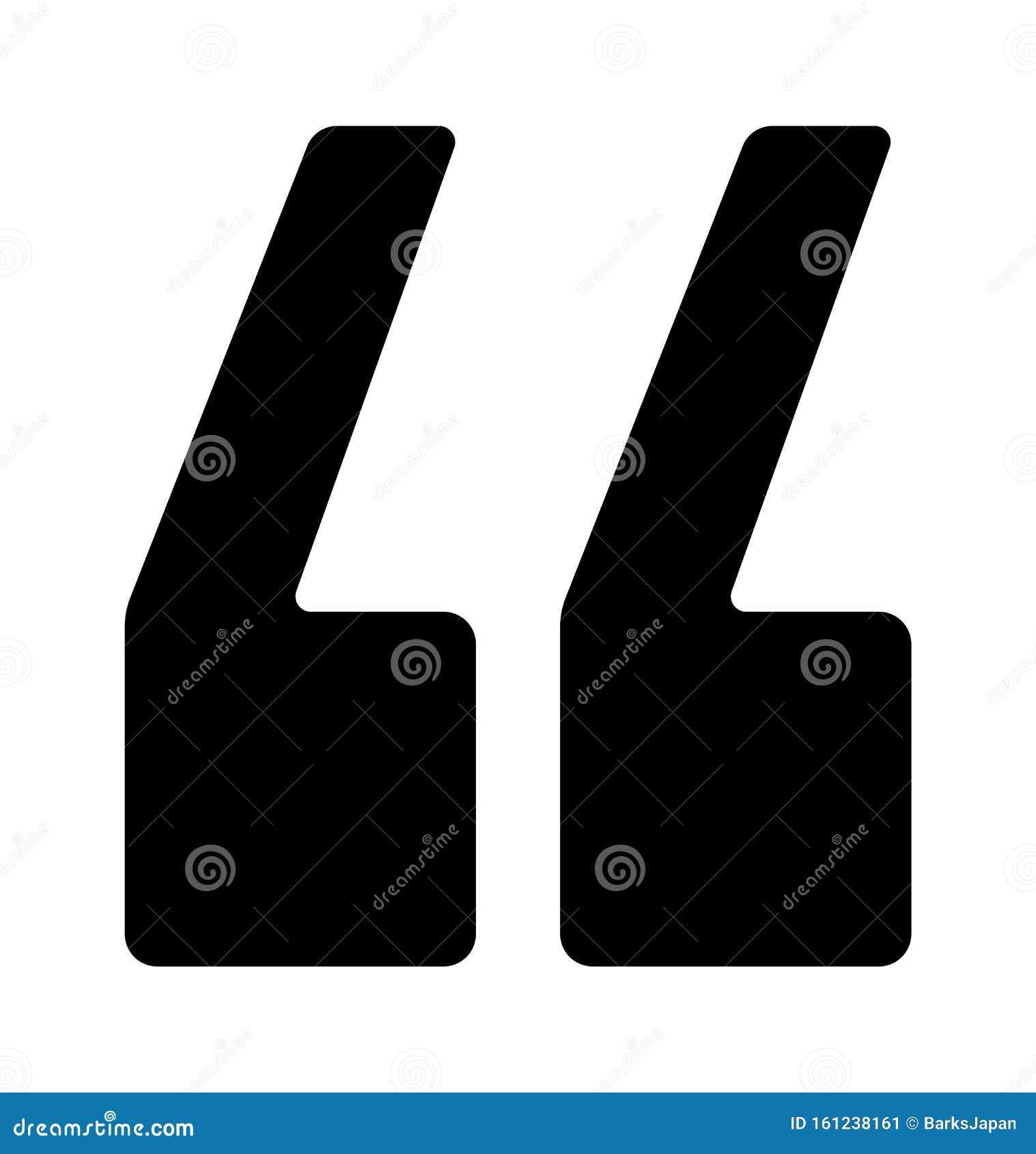 Double Quotation Mark Icon. Stock Vector - Illustration of isolated ...