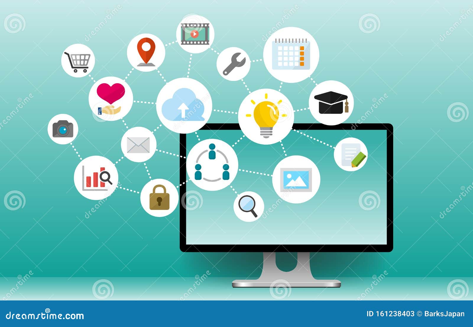 Computer Technology Image Banner Illustration Stock Vector ...