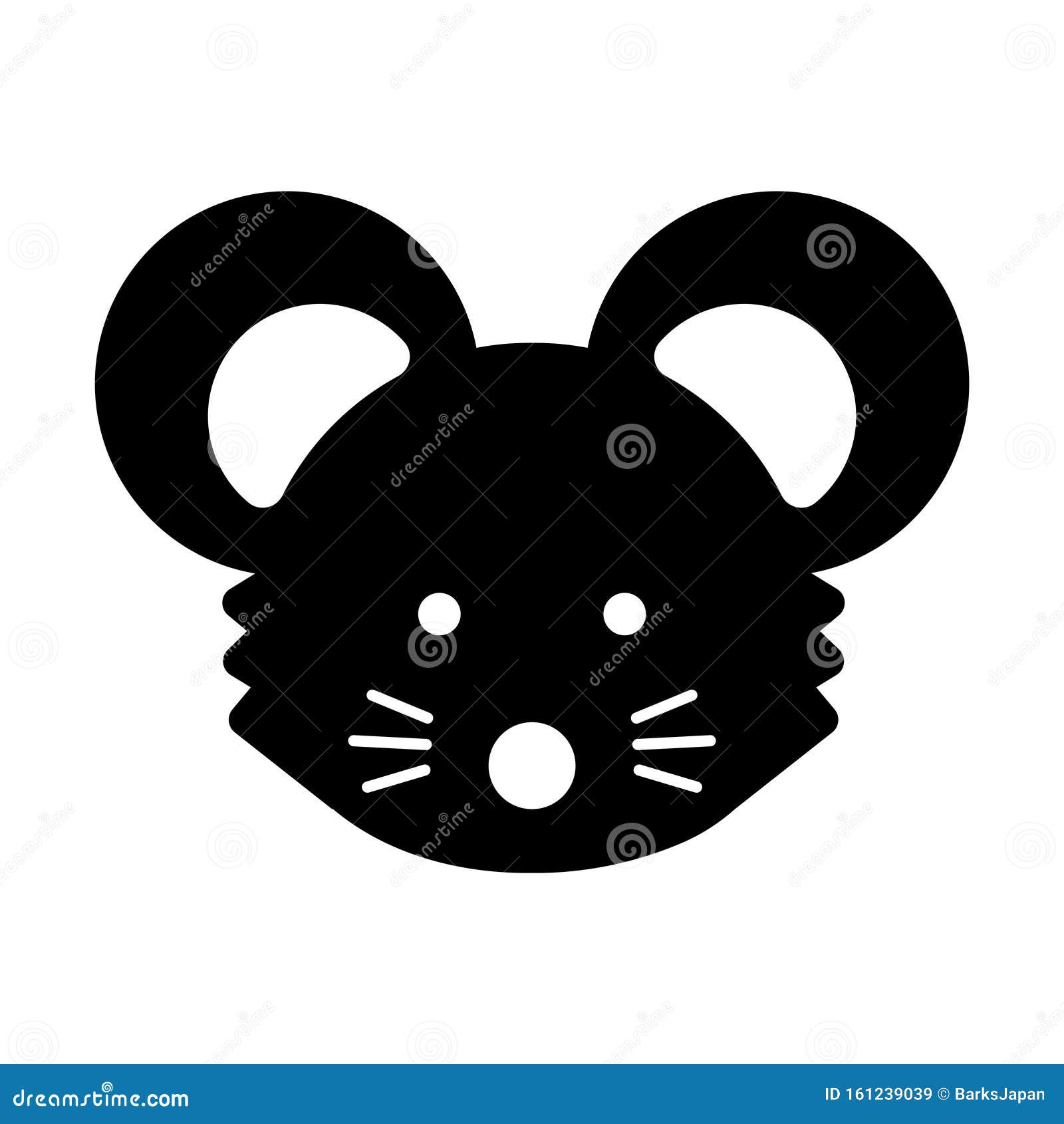 Cartoon Mouse / Rat Face Illustration Stock Vector - Illustration of ...