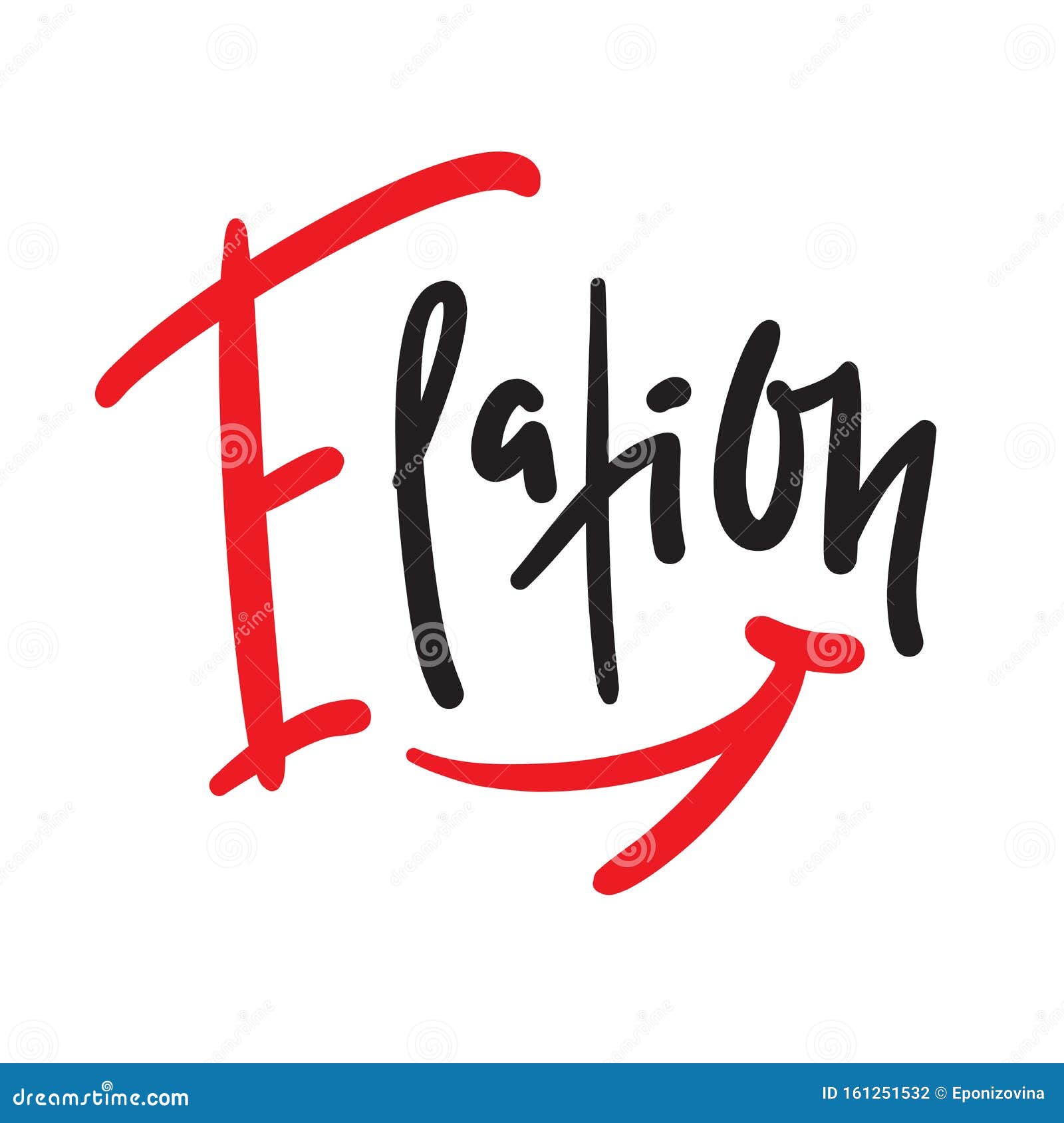 Elation - Inspire Motivational Quote. Hand Drawn Lettering Stock Photo ...